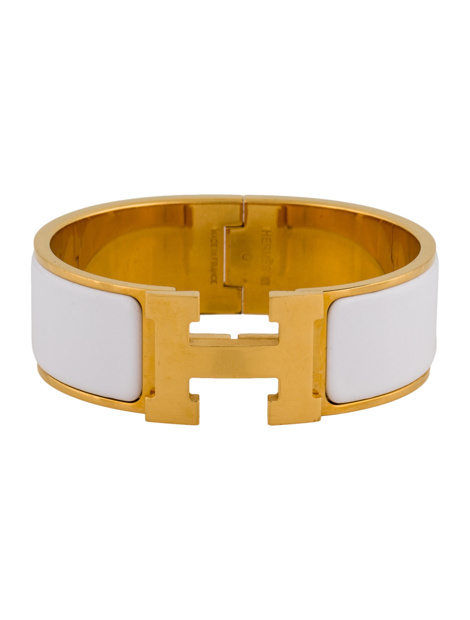 Hermès Clic Clac H Bangle Bracelet - 18K Yellow Gold-Plated Bangle ...