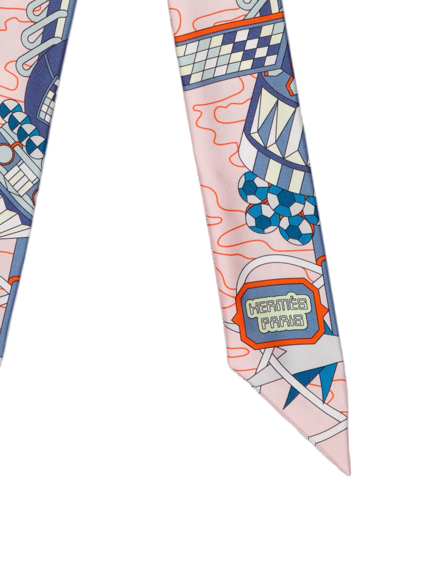 Hermès En Liberte Silk Twilly Scarf w/ Tags - Blue Scarves and Shawls ...