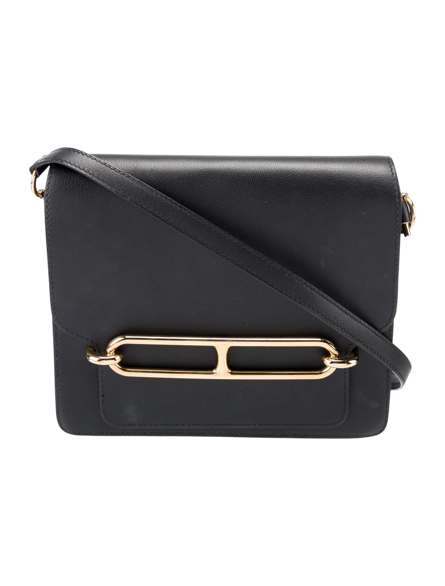 Hermès Evercolor Sac Roulis 23 - Black Crossbody Bags, Handbags ...