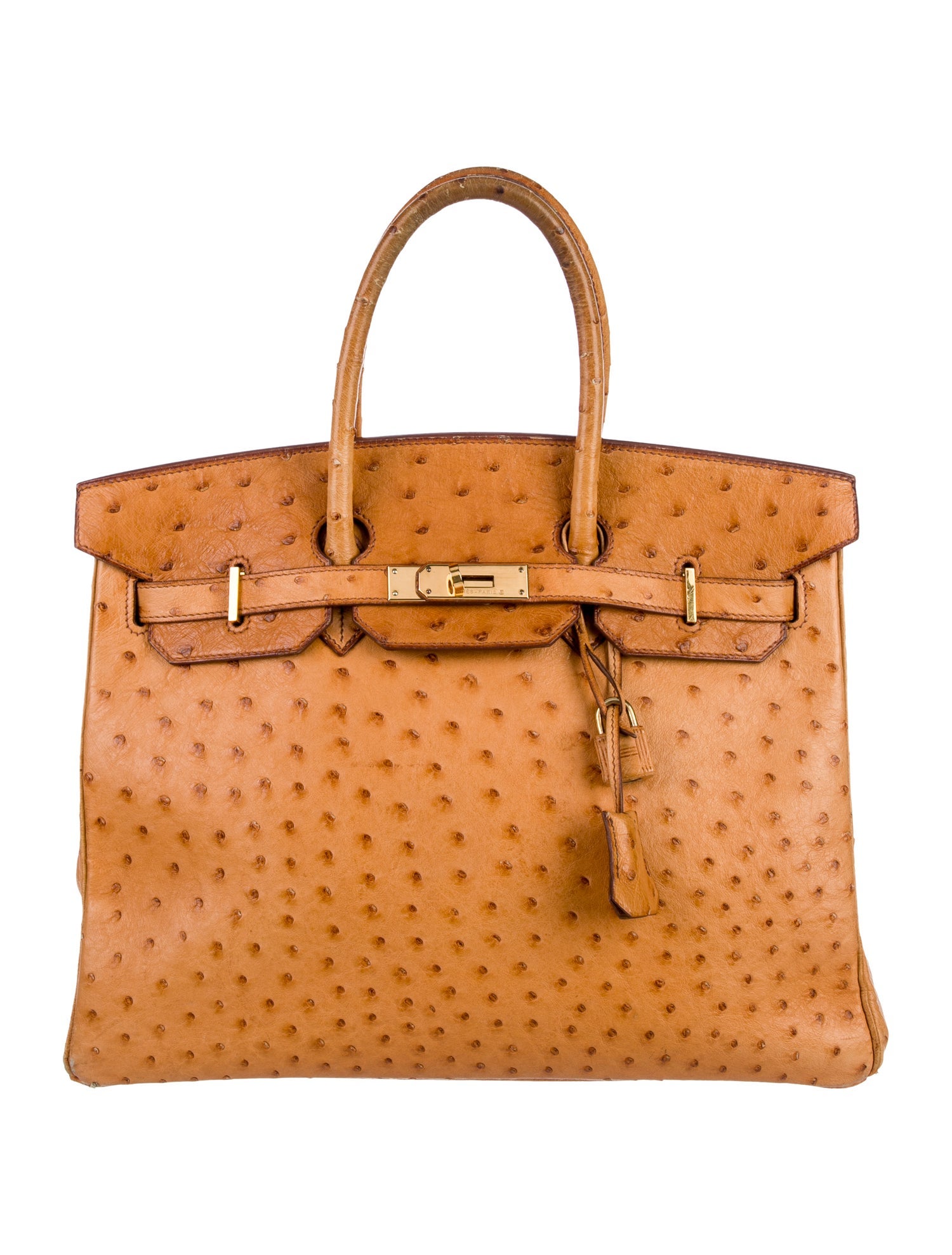 Hermès Ostrich Kelly I Sellier 32 - Brown Handle Bags, Handbags ...