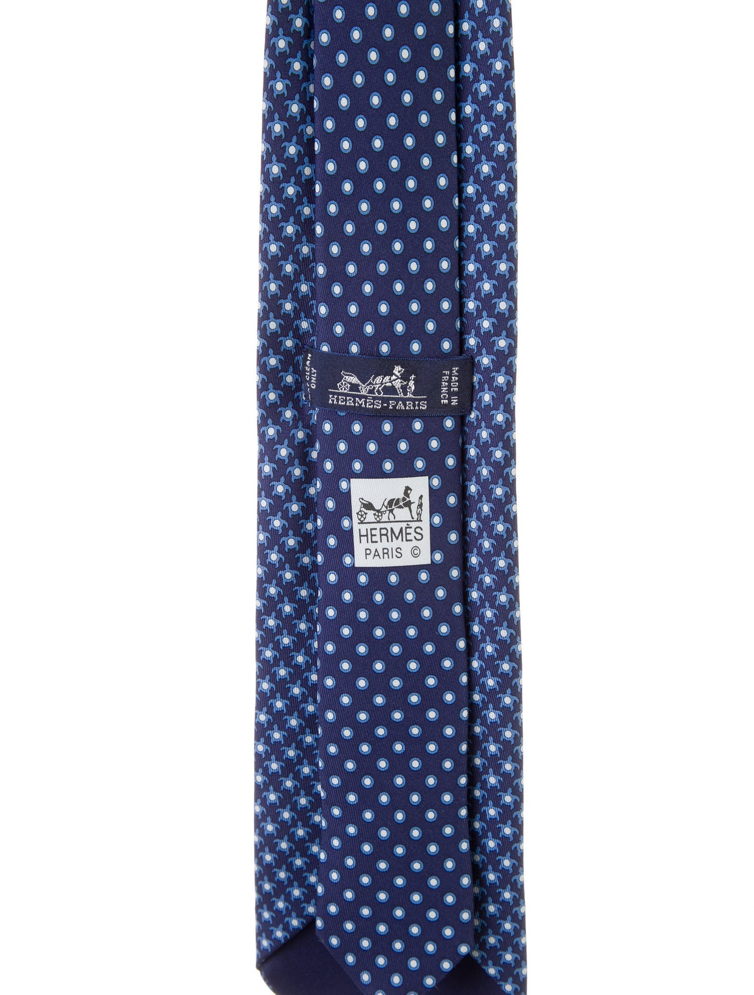 Hermès Pattern Printed Tie - Blue Ties, Suiting Accessories - HER636622 ...