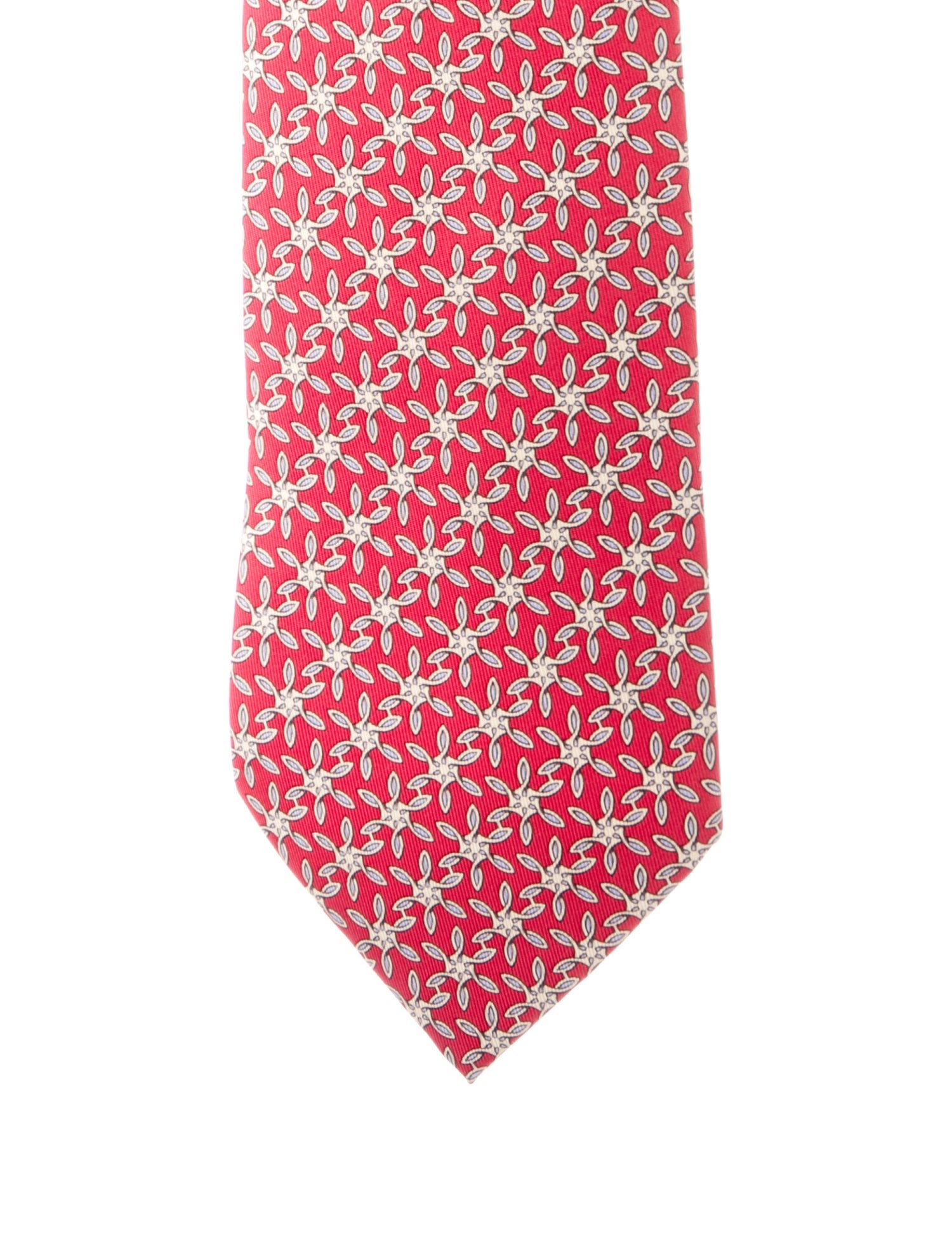 Hermès Grey wide pattern print silk tie - Grey Ties, Suiting ...