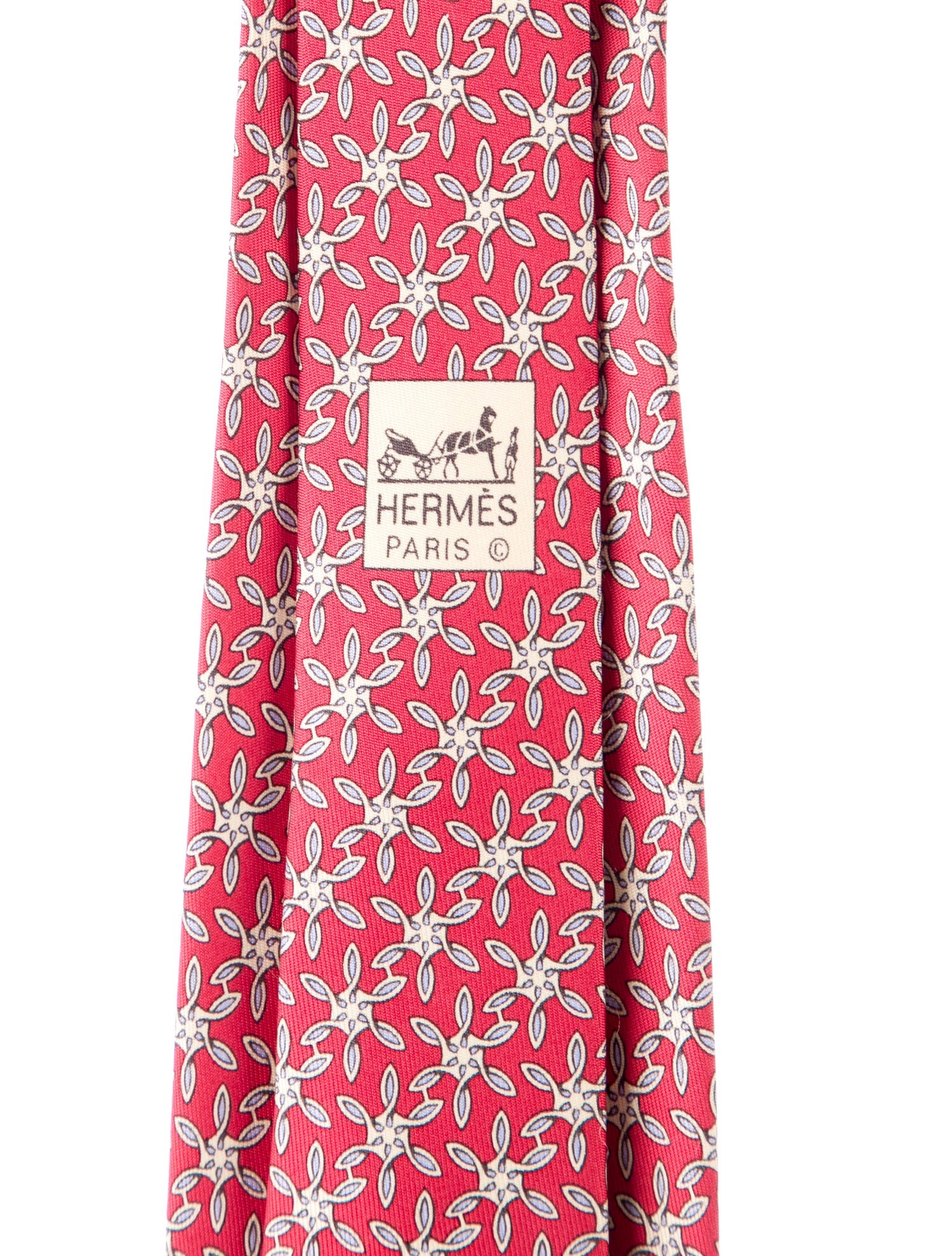 Hermès Grey wide pattern print silk tie - Grey Ties, Suiting ...