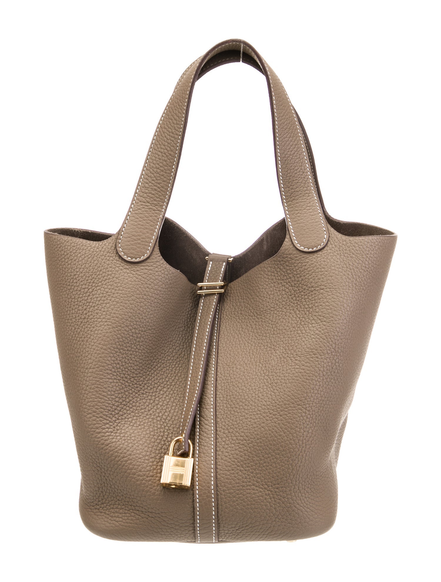 Hermès 2022 Clemence In-The-Loop 18 - Neutrals Bucket Bags, Handbags ...