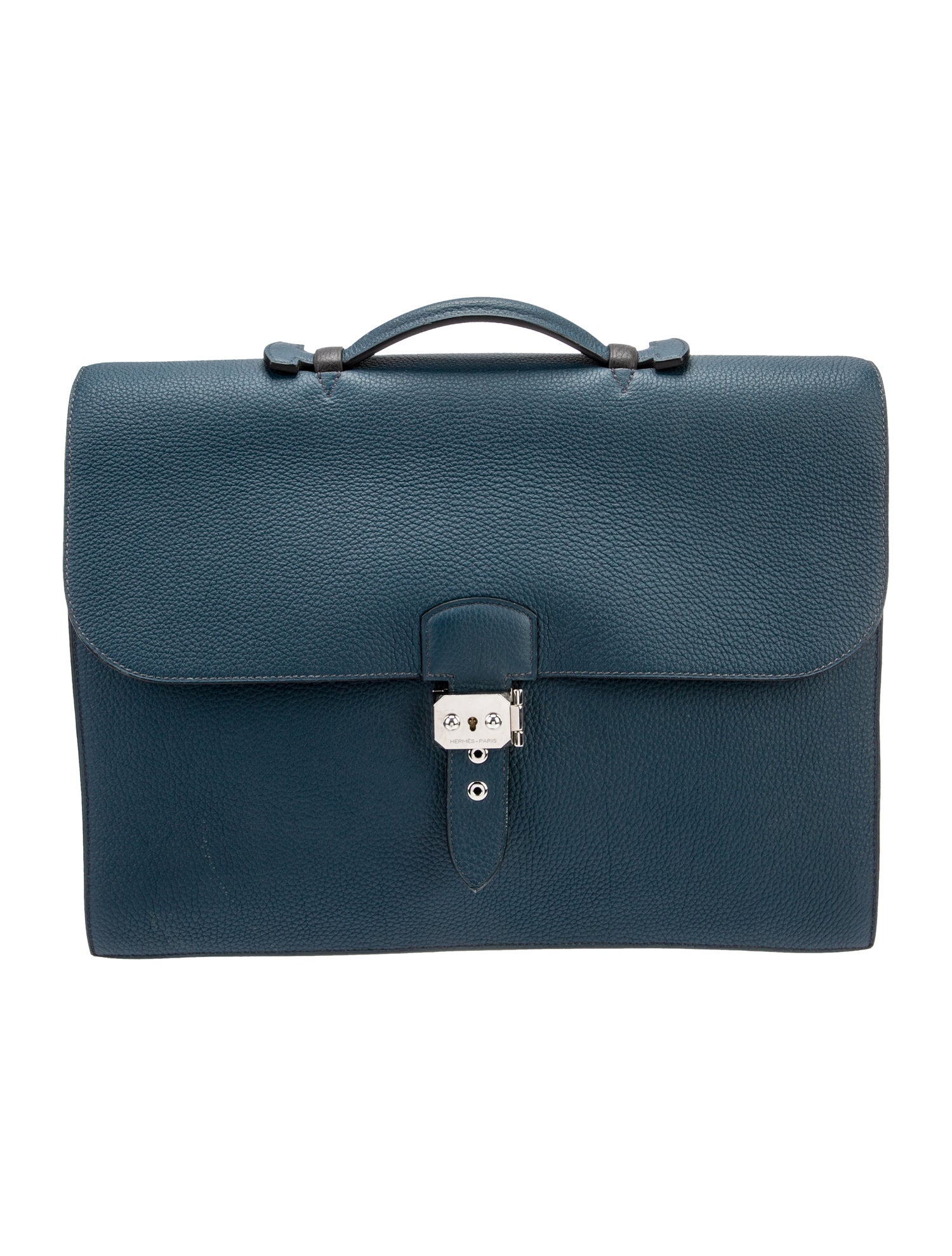 Hermès Togo Sac à Dépêches 38 - Blue Briefcases, Bags - HER646067 | The ...