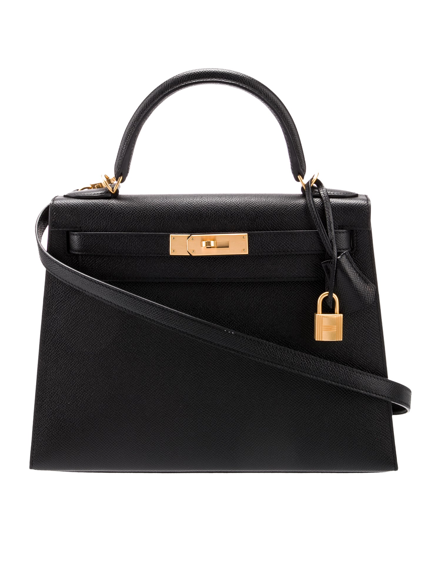 Hermès Vintage Box Kelly Retourne 32 w/ Strap - Blue Handle Bags ...