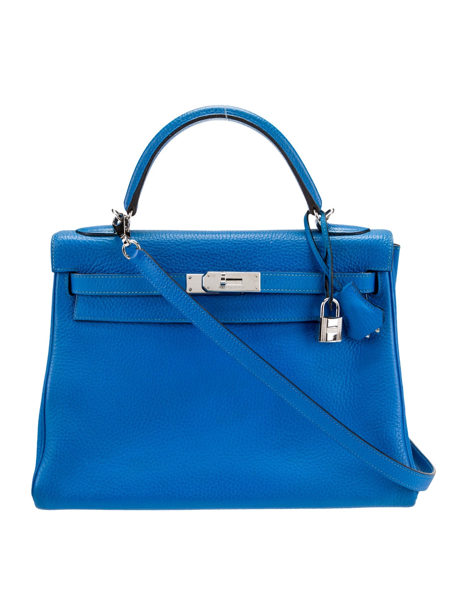 Hermès Madame Kelly II Sellier 28 - Blue Handle Bags, Handbags ...