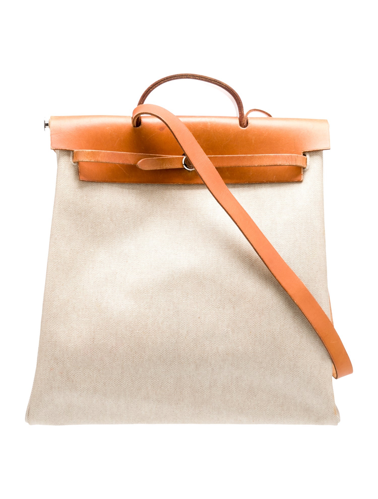 Hermès Toile Herbag GM - Neutrals Shoulder Bags, Handbags - HER655059 ...