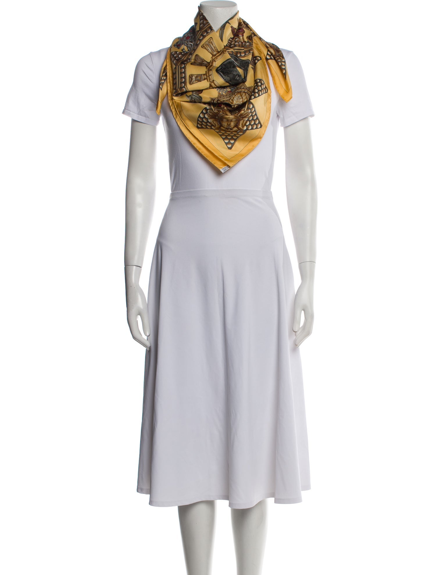 Hermès L'Or Des Chefs Silk Scarf - Neutrals Scarves and Shawls ...