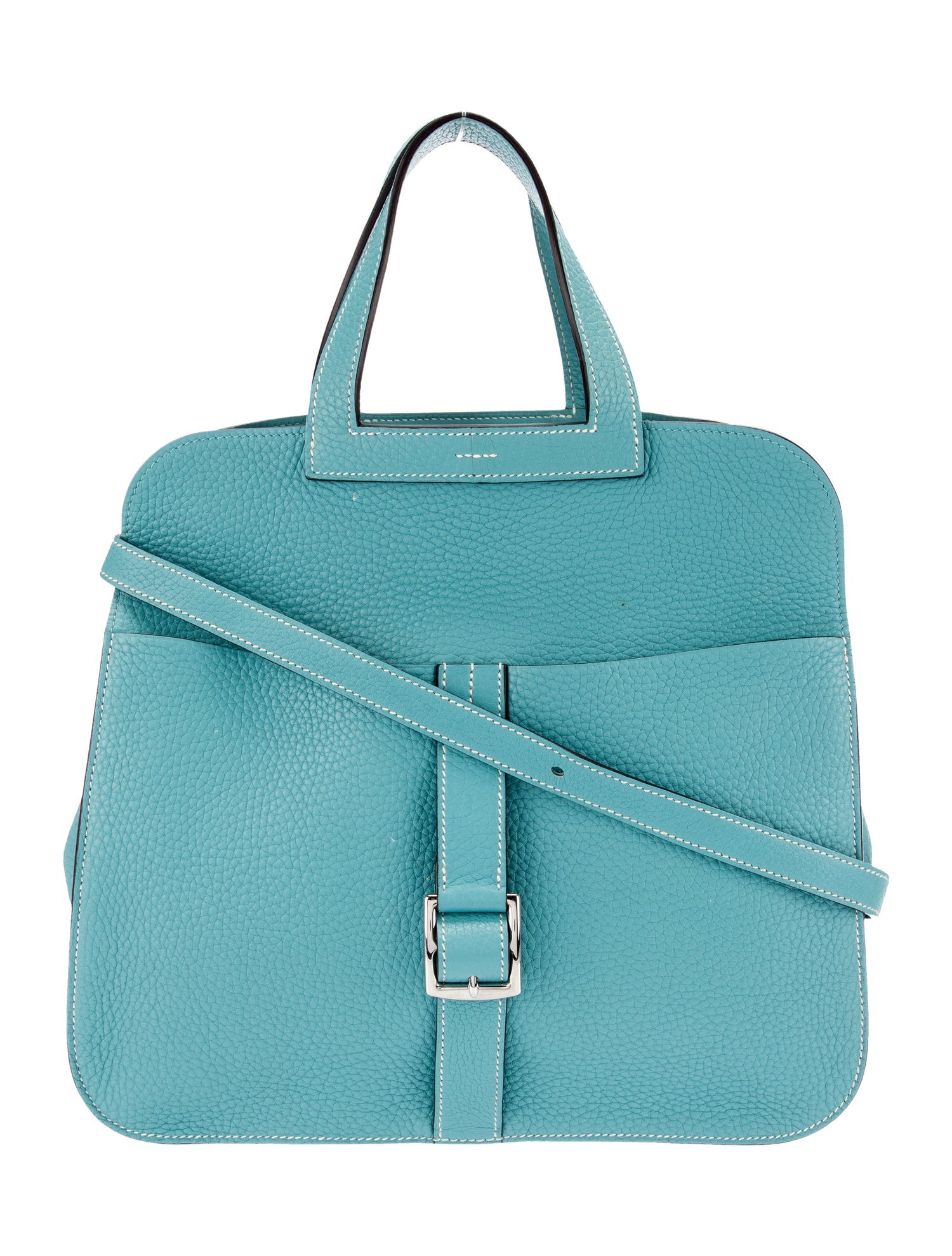 Hermès Clemence Victoria II 35 - Blue Shoulder Bags, Handbags ...