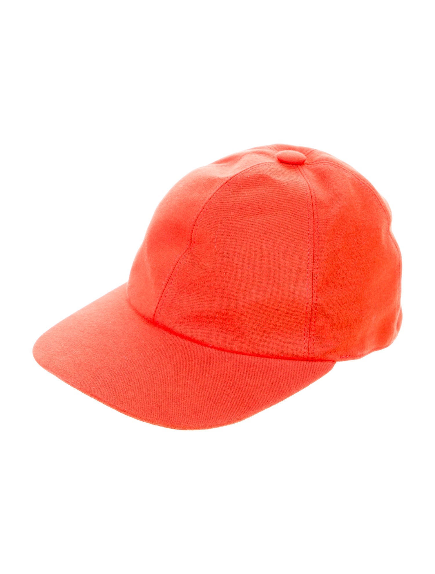 Hermès Cotton Baseball Cap w/ Tags - Orange Hats, Accessories ...