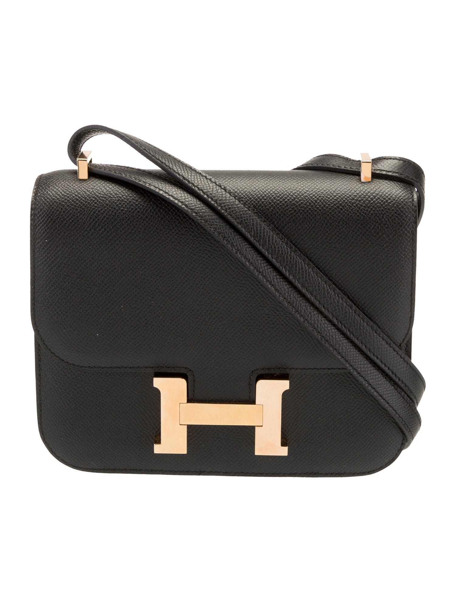 Hermès Epsom Mini Constance 18 - Black Shoulder Bags, Handbags ...