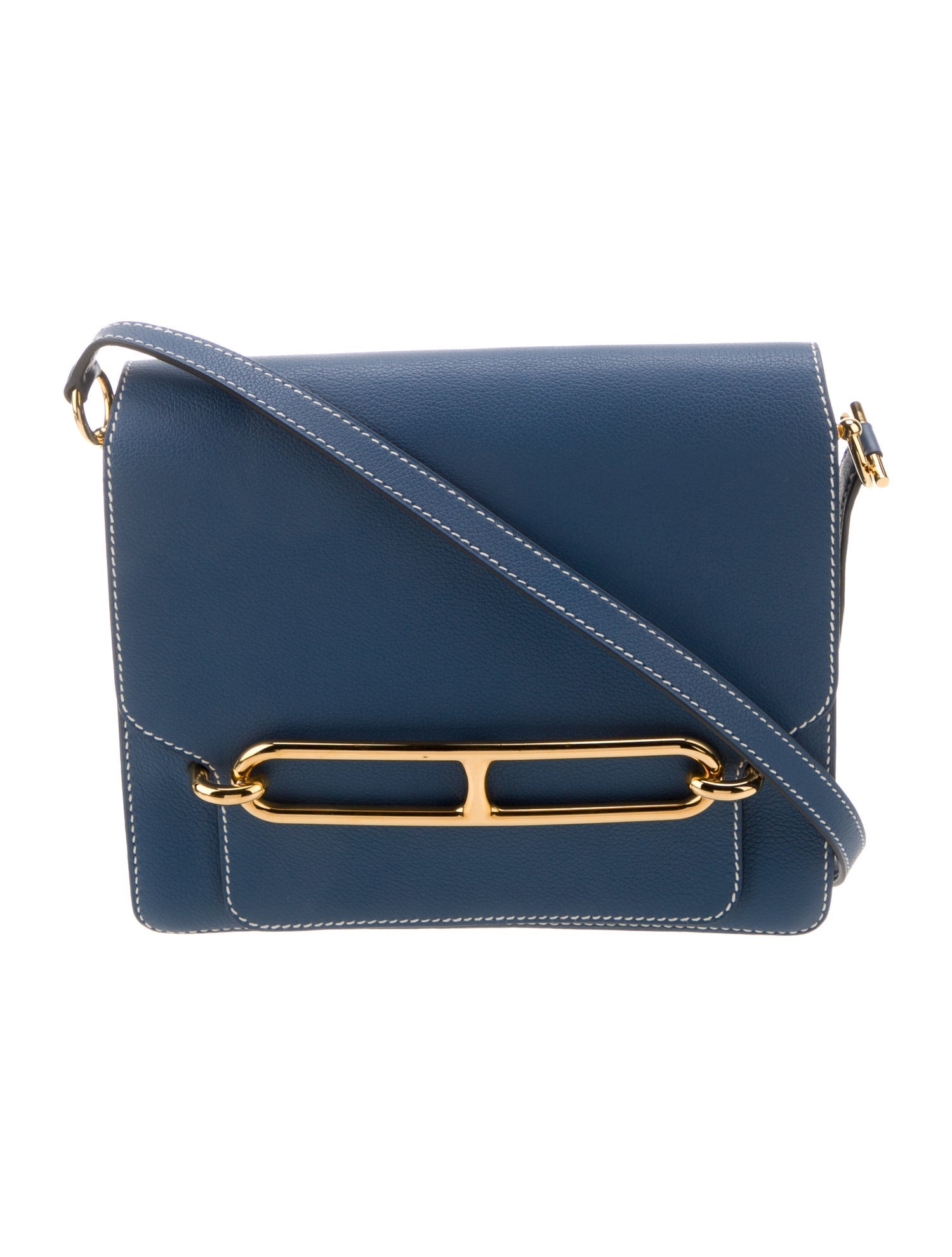 Hermès Evercolor Sac Roulis 23 - Blue Shoulder Bags, Handbags ...