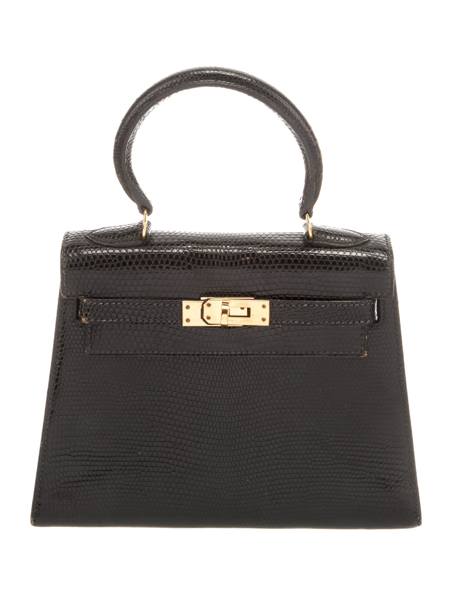 Hermès Lizard Mini Kelly Sellier 20 - Black Handle Bags, Handbags ...