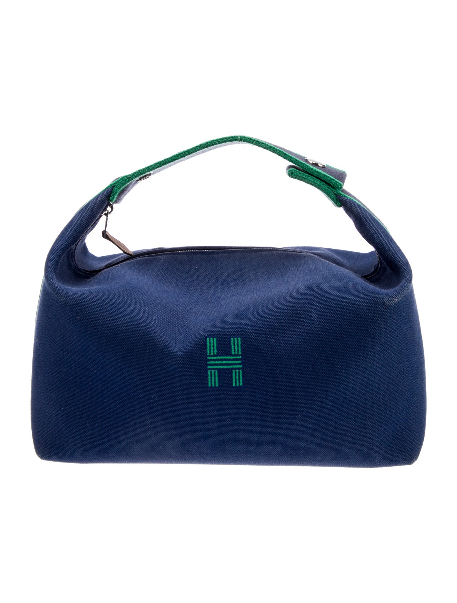 Hermès Large Toile Bride-A-Brac Pouch - Blue Handle Bags, Handbags ...