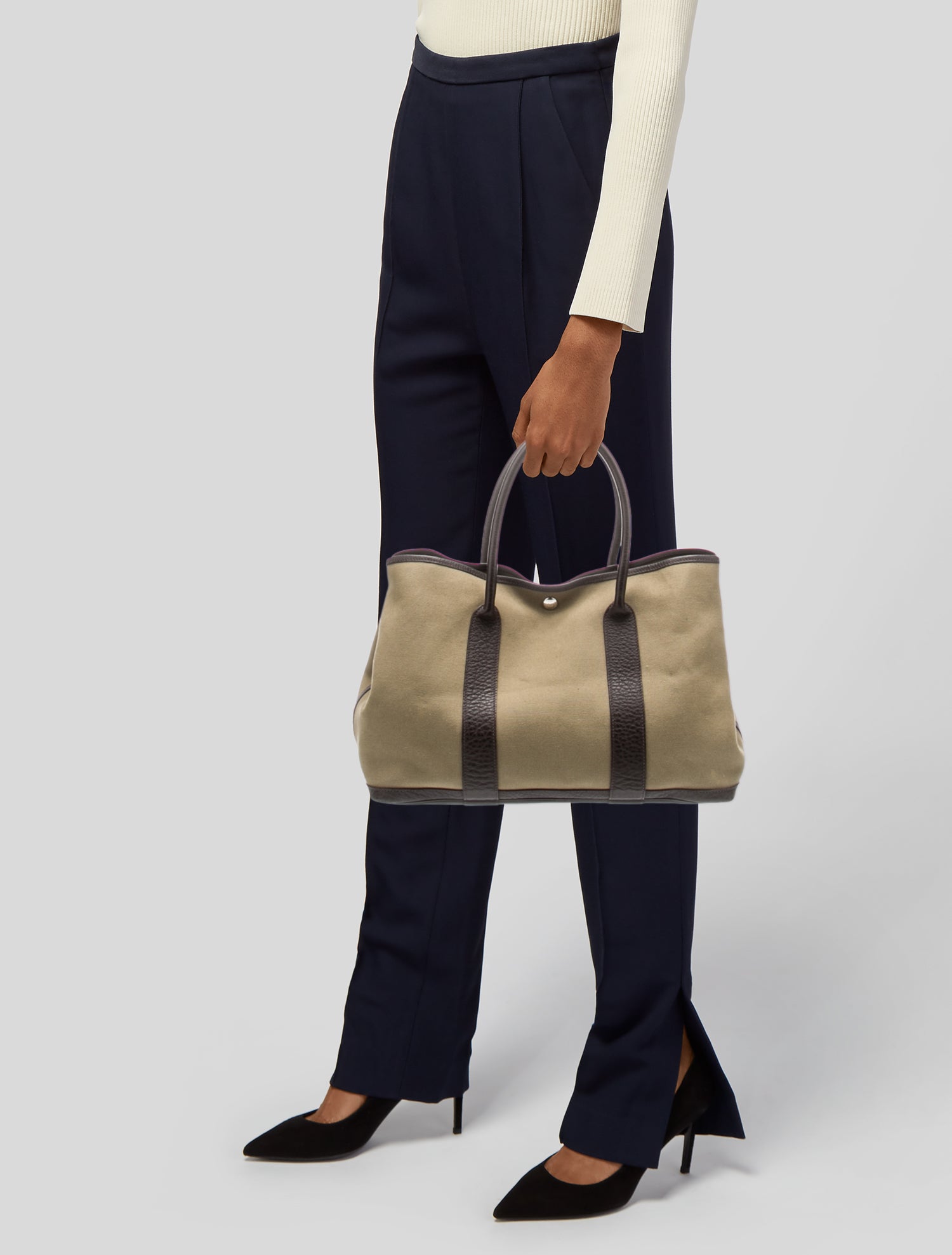 Hermès Vintage Toile H & Negonda Garden Party 36 - Neutrals Totes ...