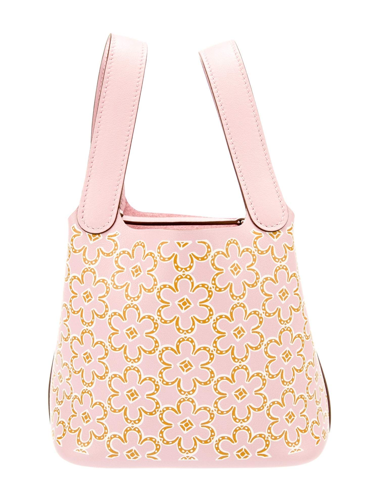 Hermès Swift Lucky Daisy Micro Picotin Lock Bag - Pink Mini Bags ...