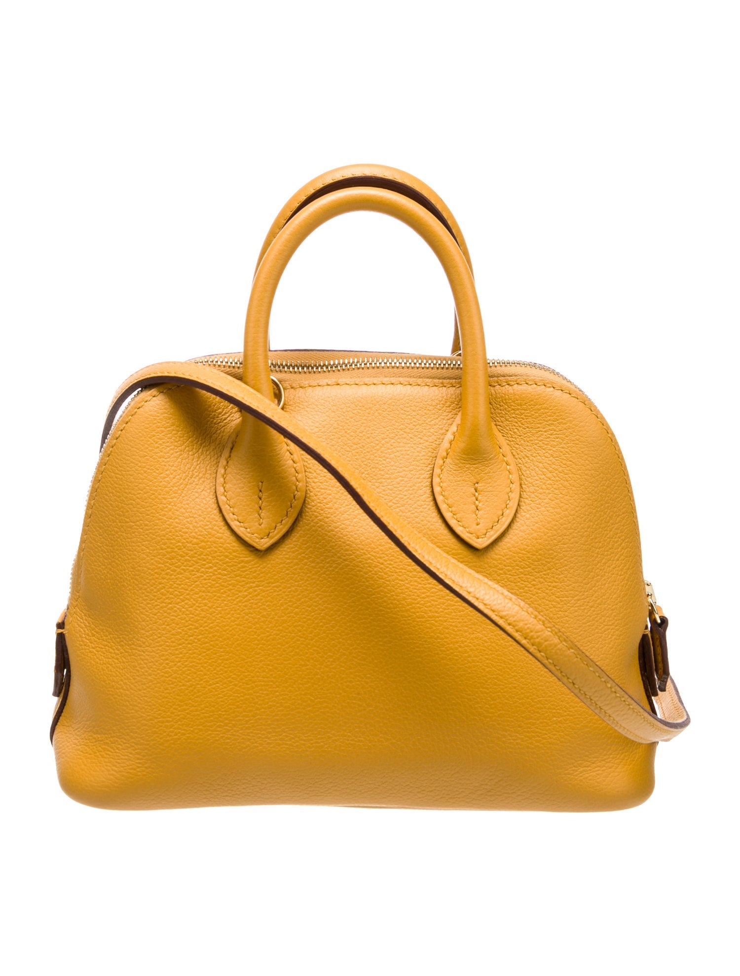 Hermès Evercolor Mini Bolide 1923 - Yellow Mini Bags, Handbags ...