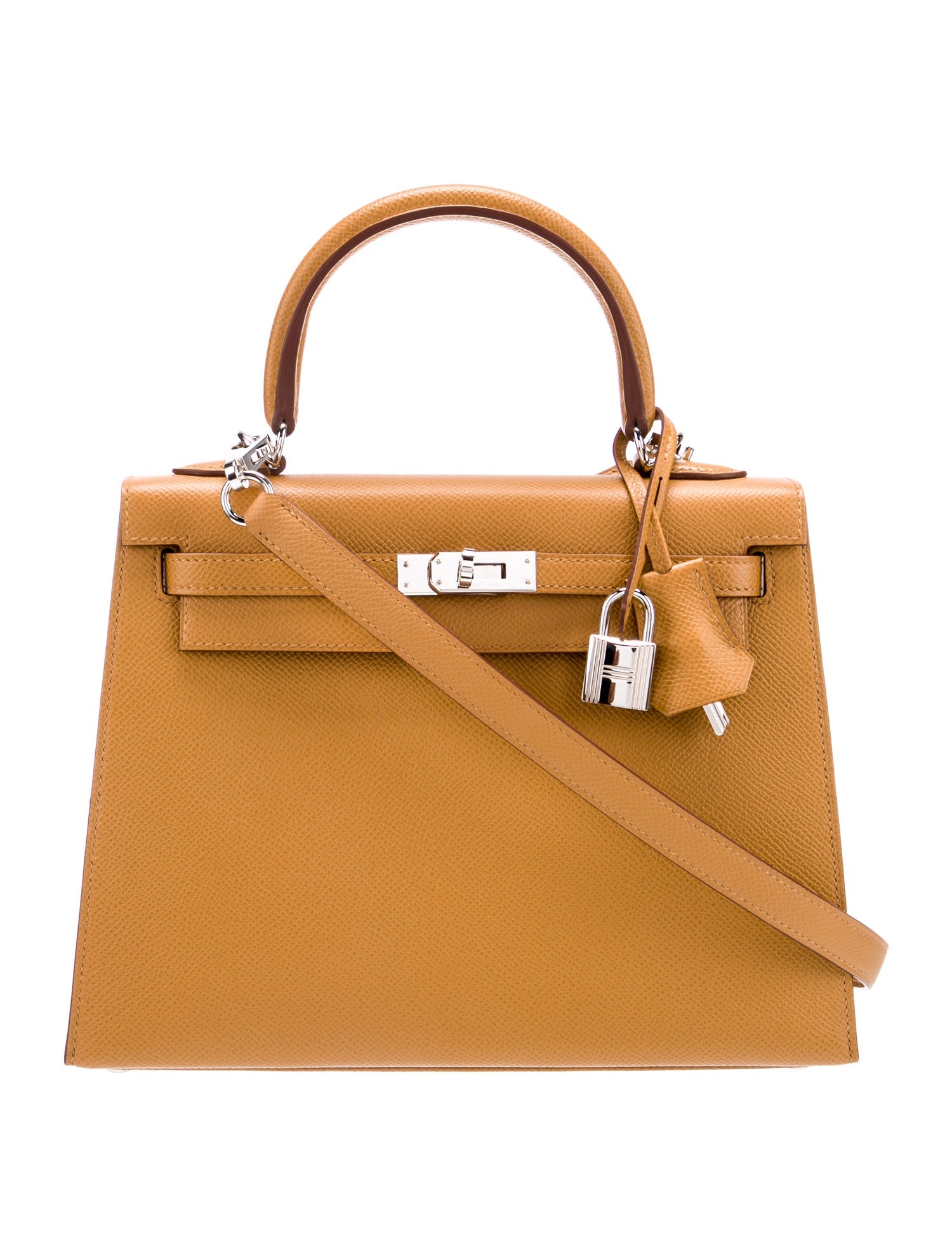 Hermès Epsom Kelly II Sellier 25 - Brown Handle Bags, Handbags - HER666551 | The RealReal