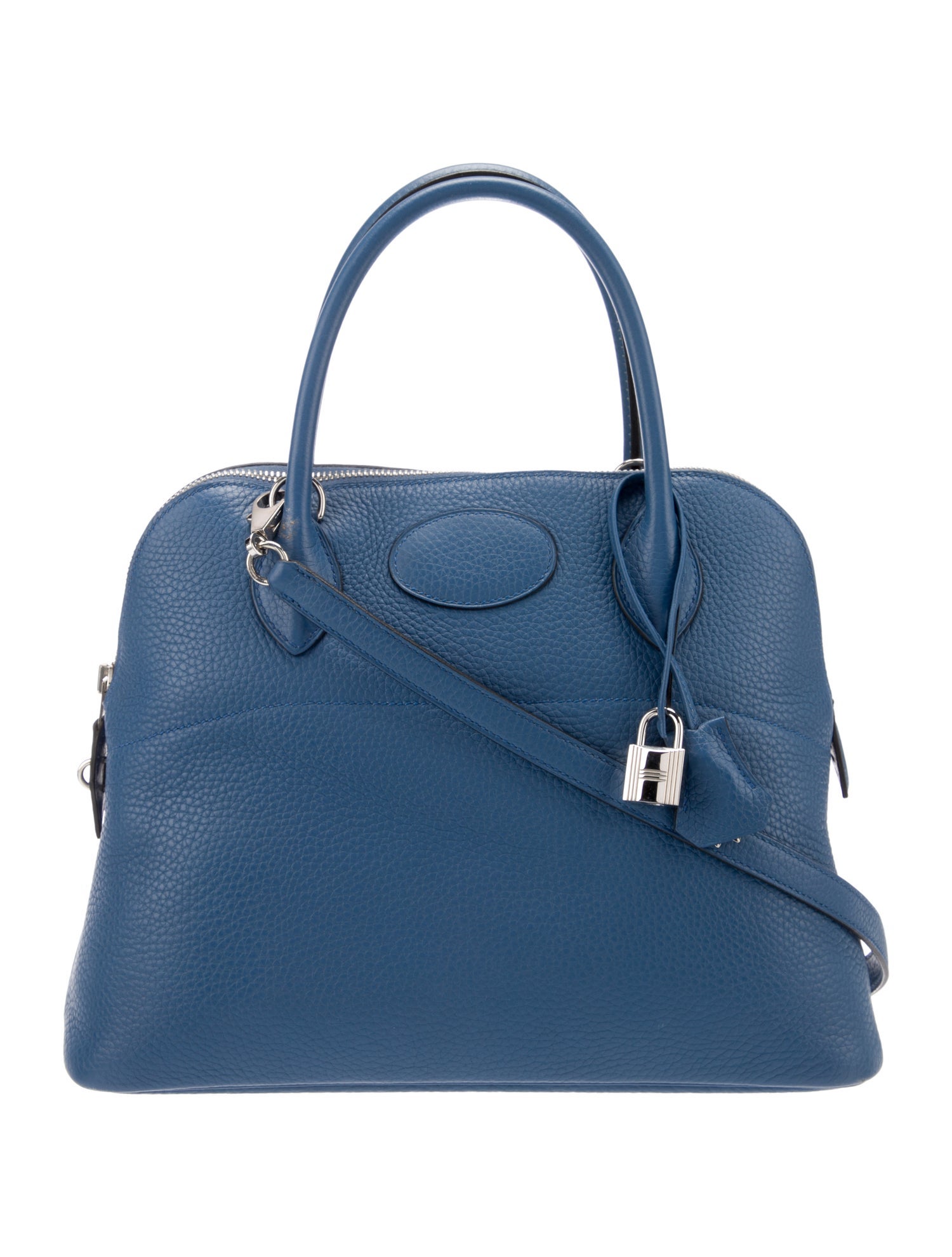 Hermès Clemence Bolide 31 - Blue Shoulder Bags, Handbags - HER667382 ...