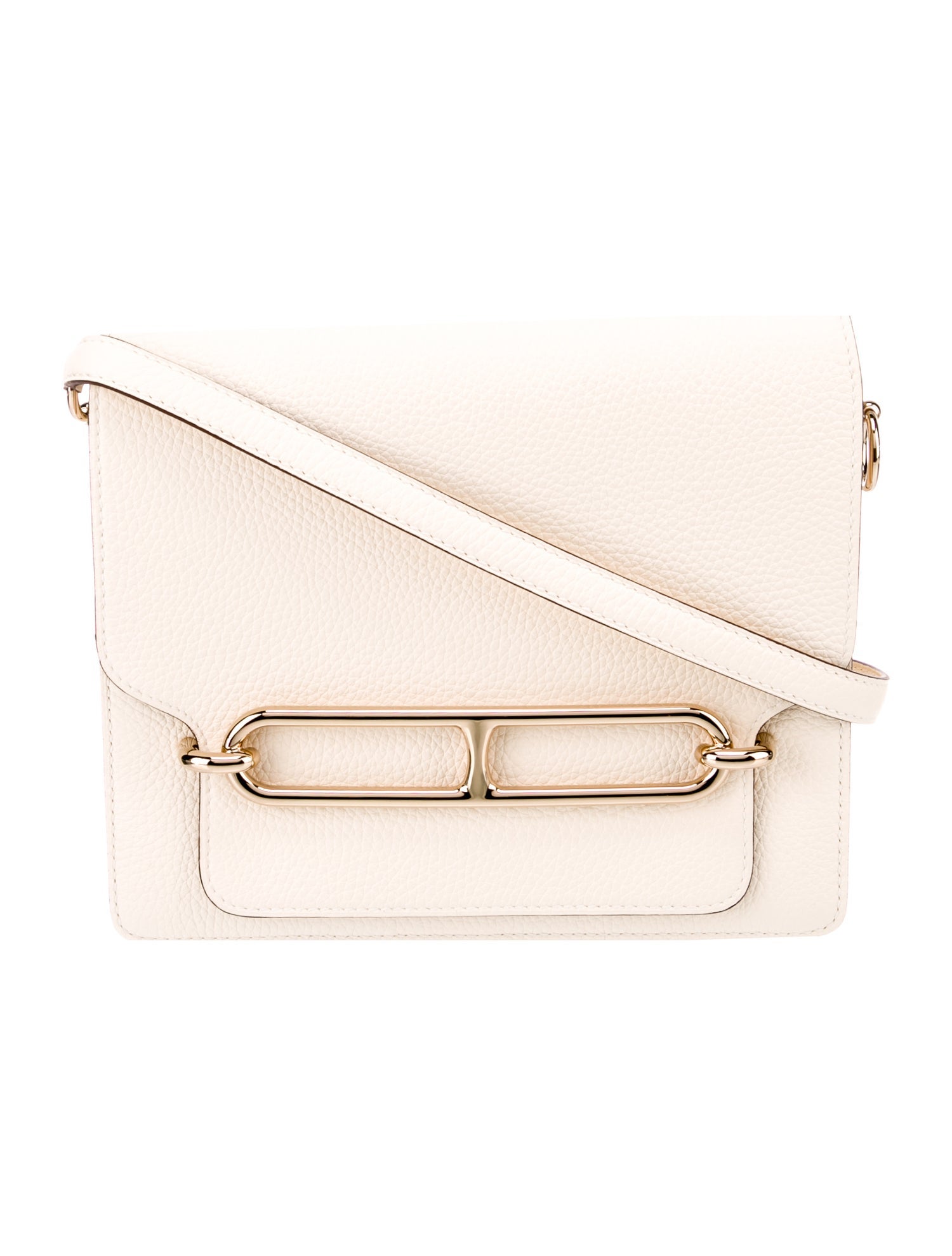 Hermès Clemence Sac Roulis 23 - Neutrals Shoulder Bags, Handbags ...