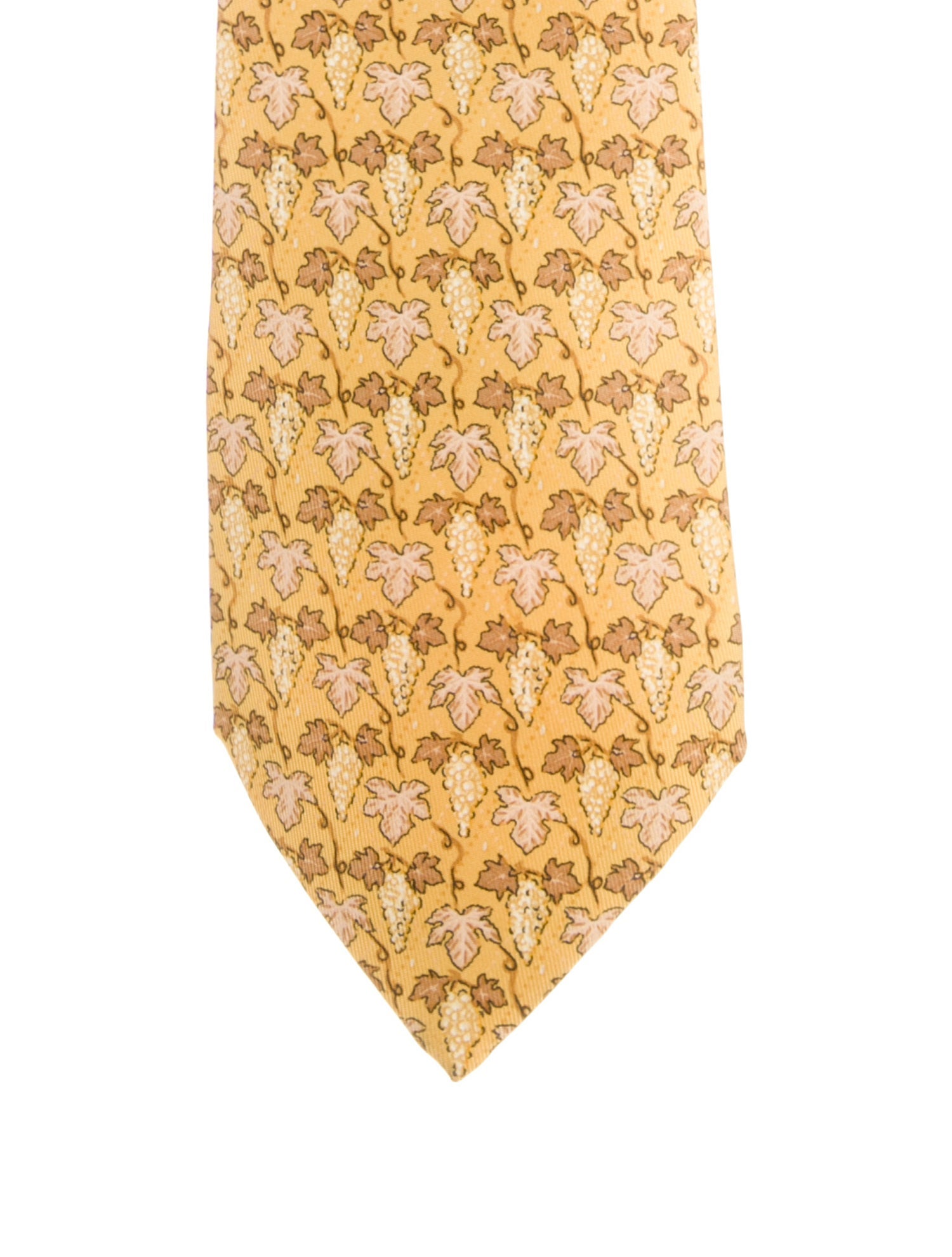 Hermès Silk Pattern Tie - Yellow Ties, Suiting Accessories - HER672047 | The RealReal