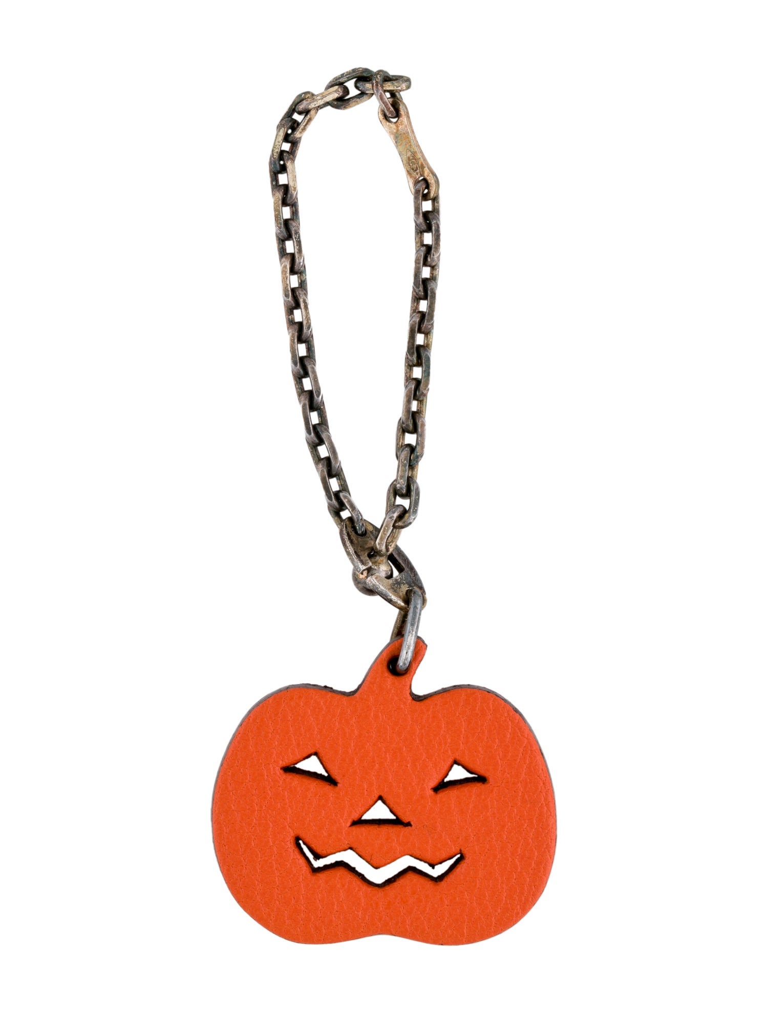 Hermès Chevre Pumpkin Key Chain Bag Charm Orange - Orange Bag ...