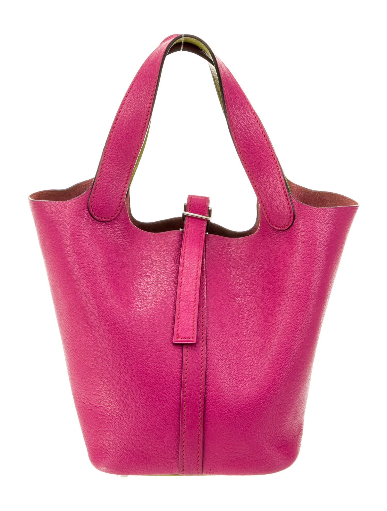 Hermès Chevre Mysore Éclat Picotin 18 - Pink Bucket Bags, Handbags ...