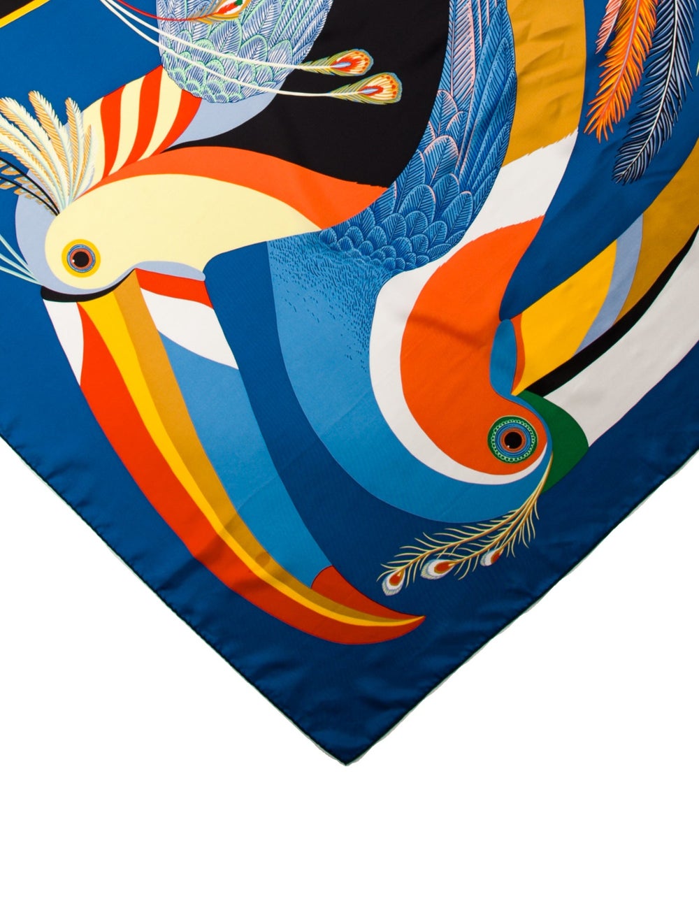 Hermès Toucans De Paradis Silk Shawl - Blue Scarves and Shawls, Accessories - HER681972 | The ...