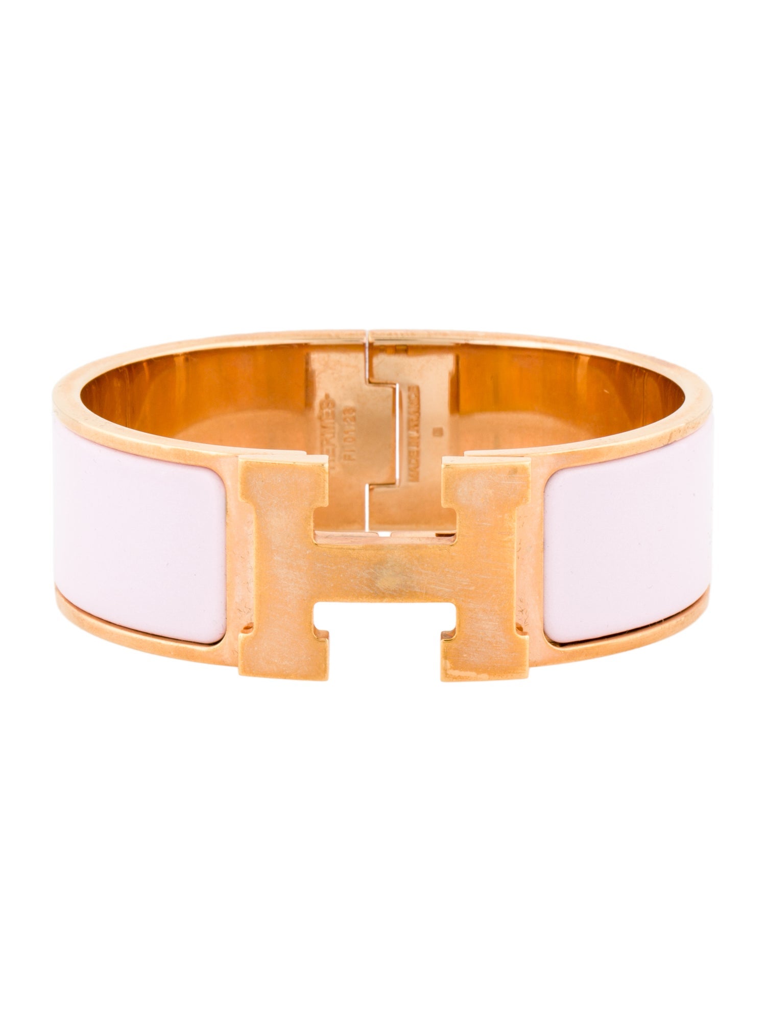 Hermès Clic Clac H Bracelet - Black, Palladium-Plated Bangle, Bracelets ...