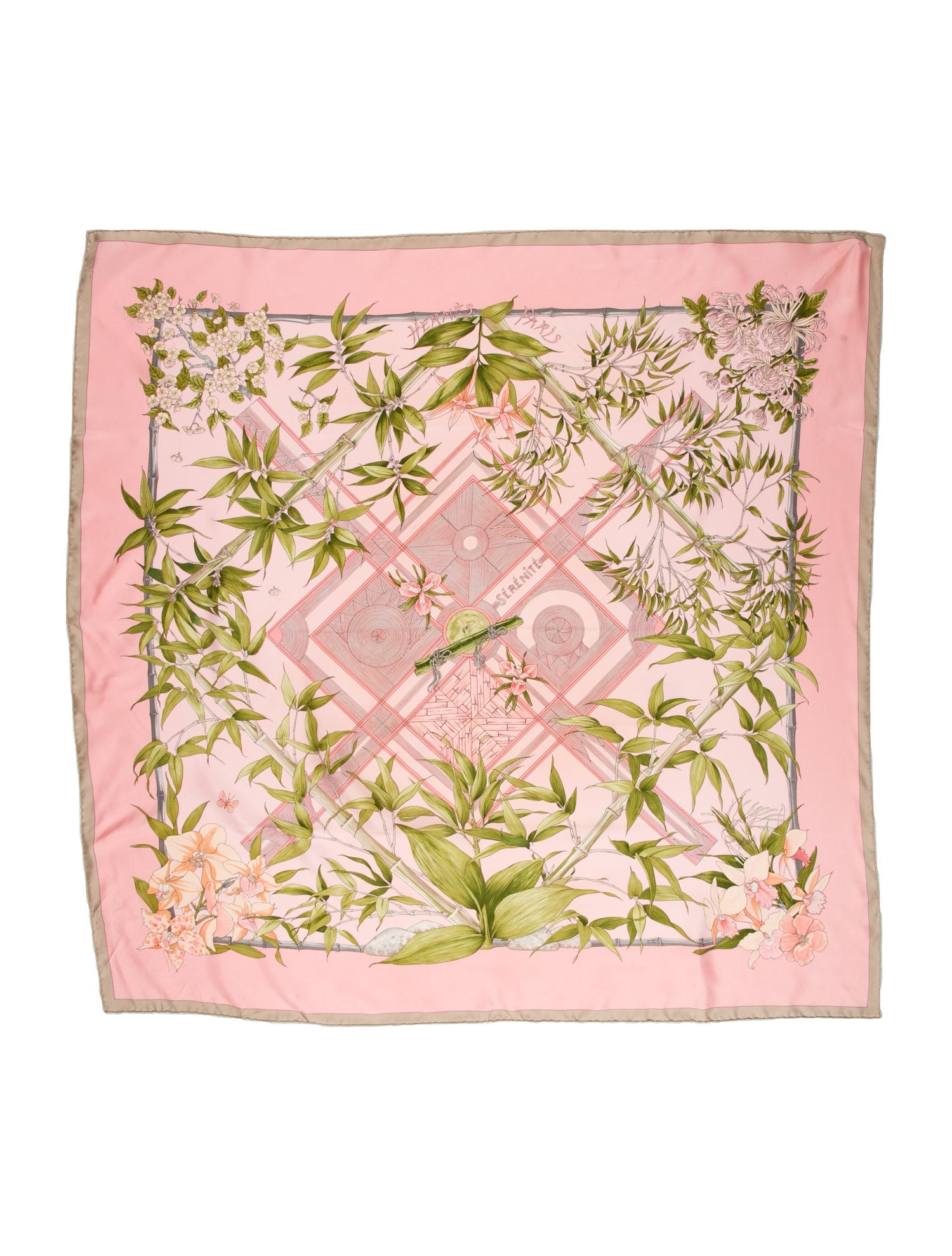 Hermès Sérénité Silk Scarf - Pink Scarves and Shawls, Accessories ...