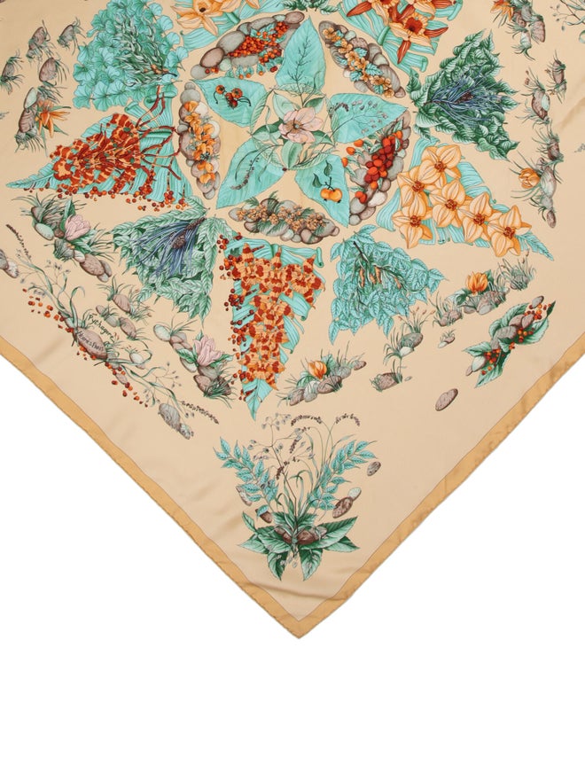 Hermès Precious Paradis Silk Scarf - Orange Scarves and Shawls ...