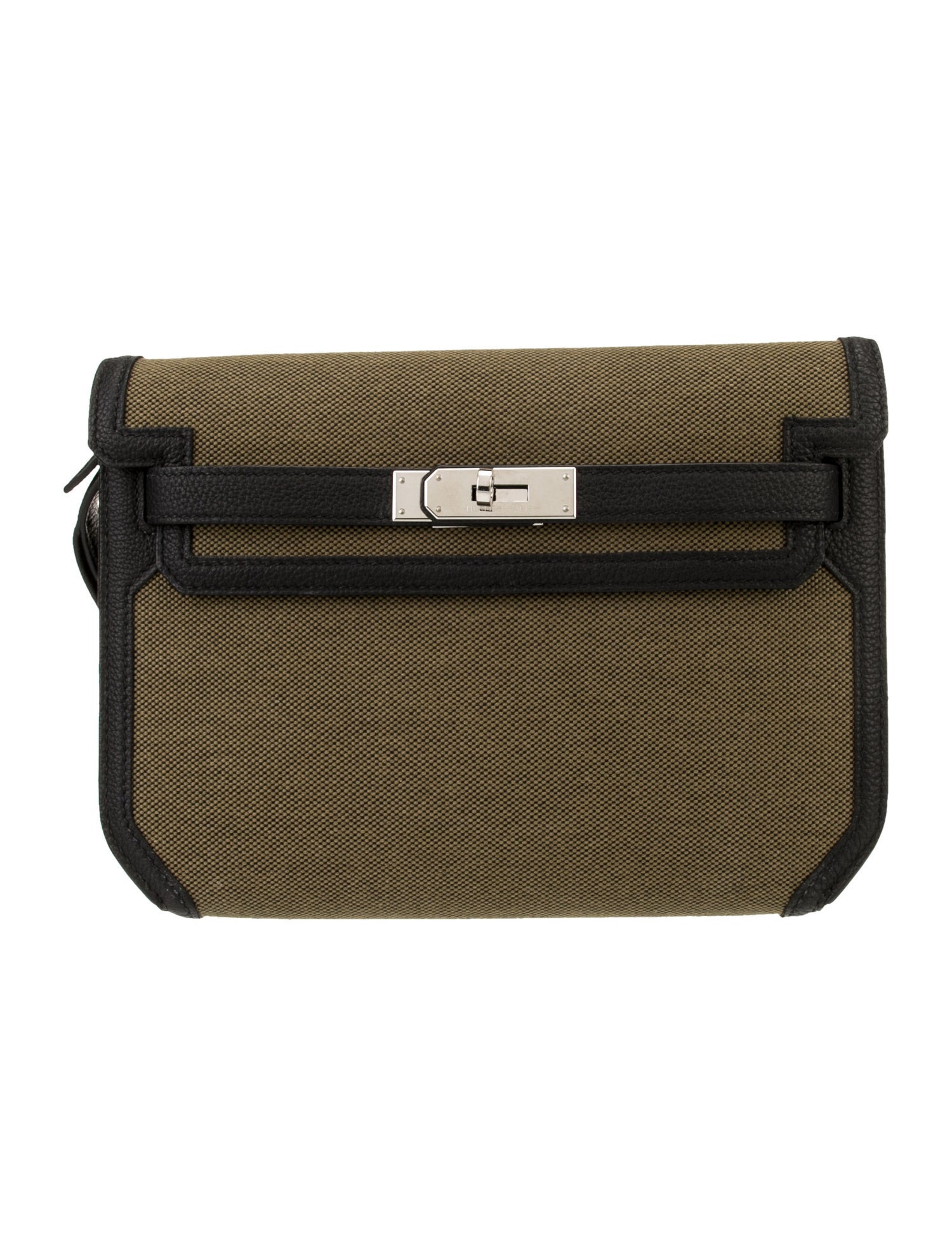 Hermès Toile Kelly Dépêches 25 - Green Satchels, Bags - HER692602 | The ...