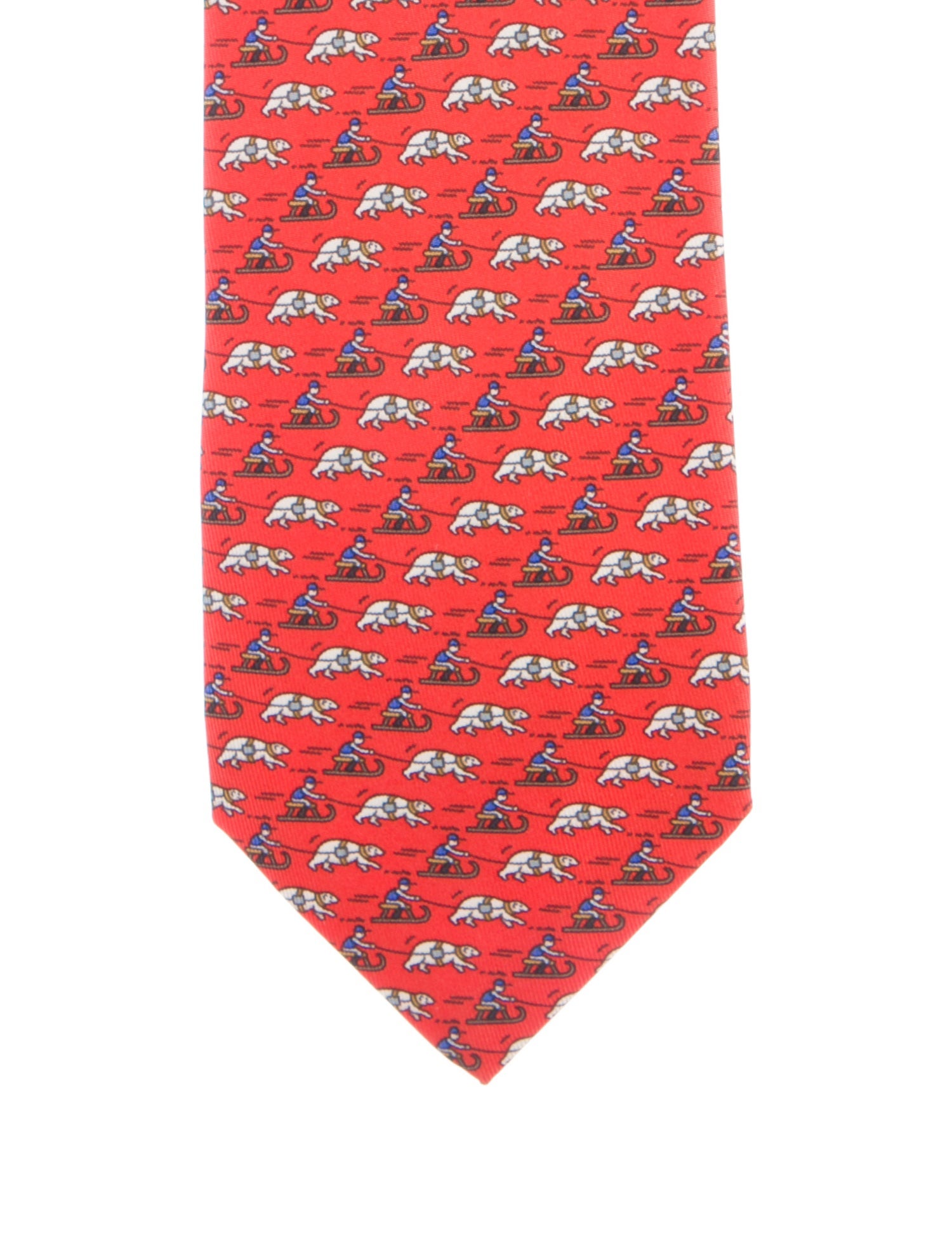Hermès pattern silk tie - Red Ties, Suiting Accessories - HER696550 ...