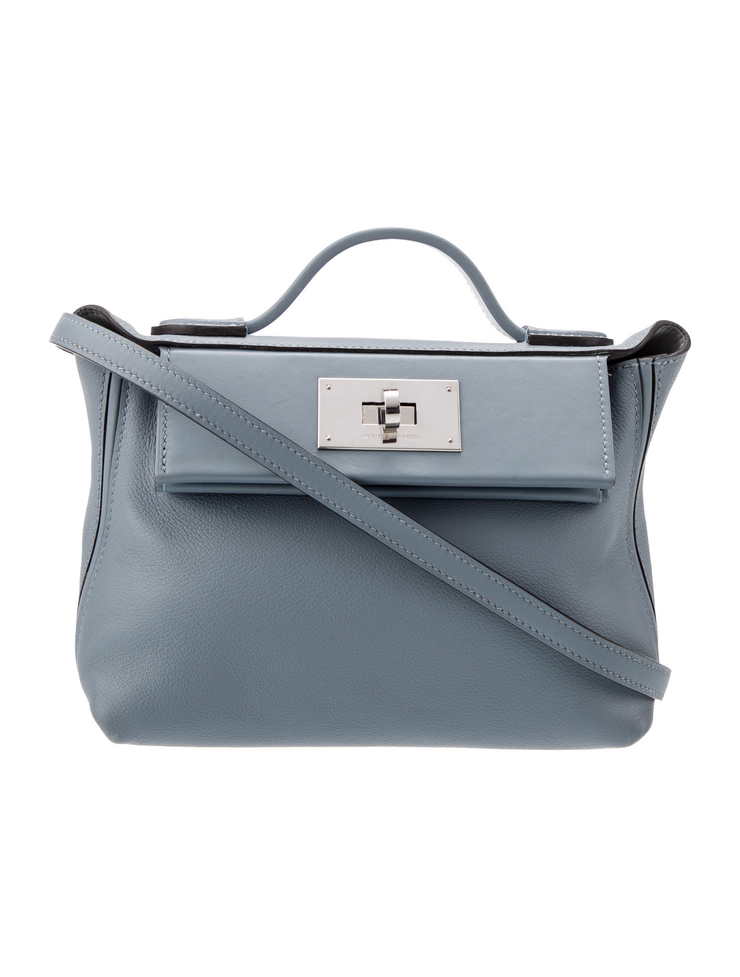 Hermès Evercolor & Swift Verso 24/24 21 - Blue Crossbody Bags, Handbags ...