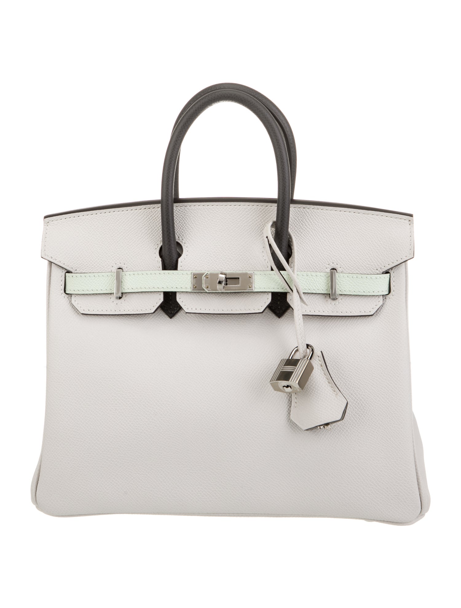 Hermès 2024 Epsom Tricolor Birkin 25 - Grey Handle Bags, Handbags ...