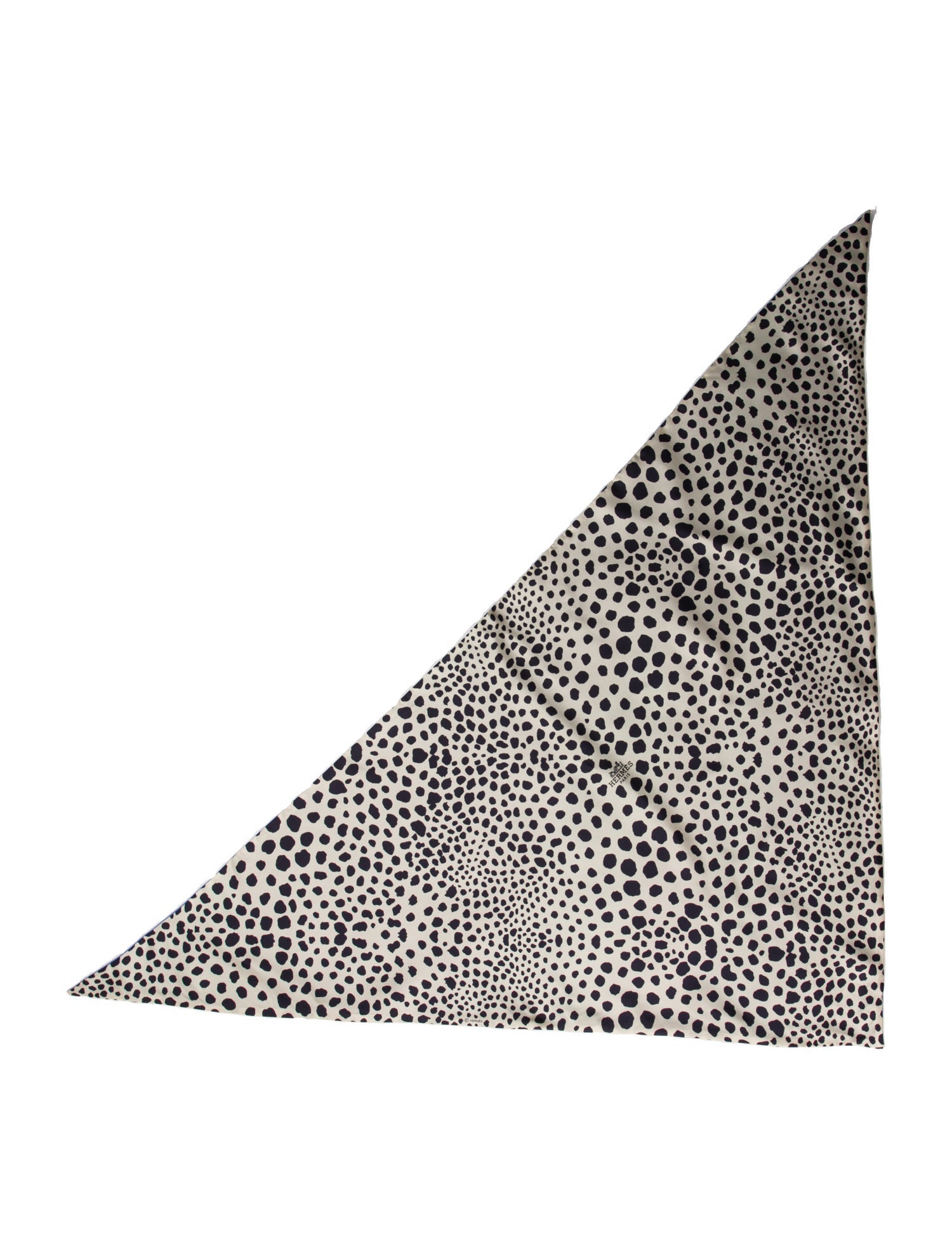 Hermès Silk Triangle Scarf - Black Scarves and Shawls, Accessories ...