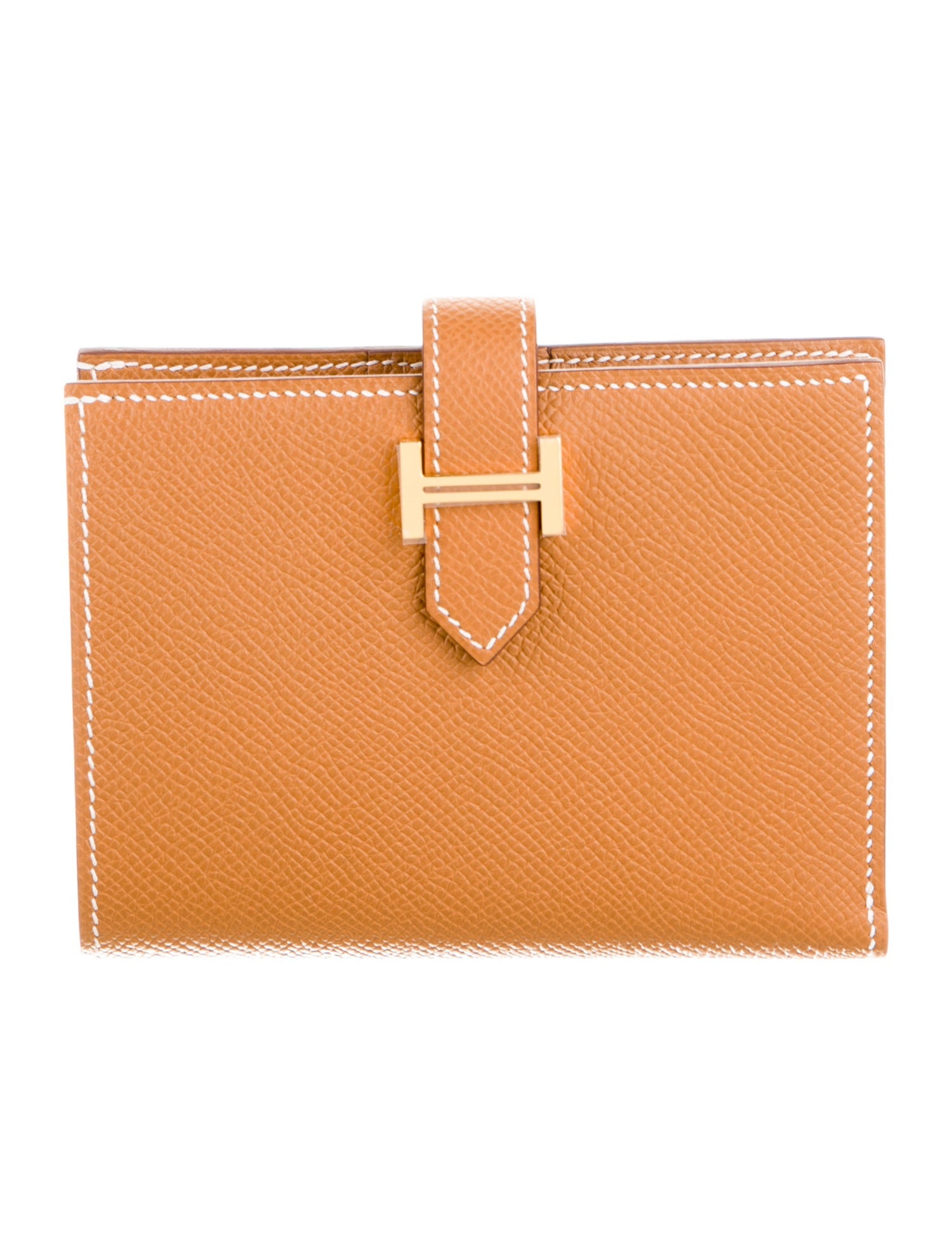 Hermès Compact Bearn Wallet w/ Tags - Brown Wallets, Accessories ...