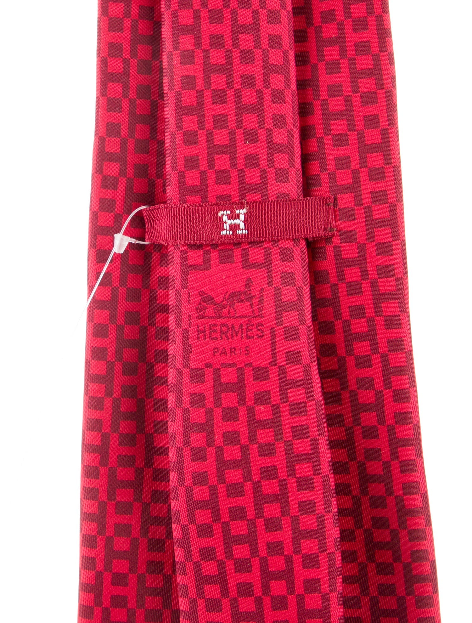 Hermès Pattern Print Silk Tie - Red Ties, Suiting Accessories ...