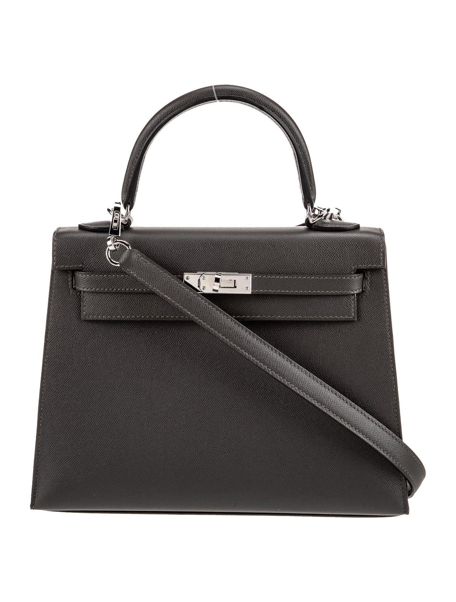 Hermès Madame Kelly II Sellier 25 - Grey Handle Bags, Handbags ...