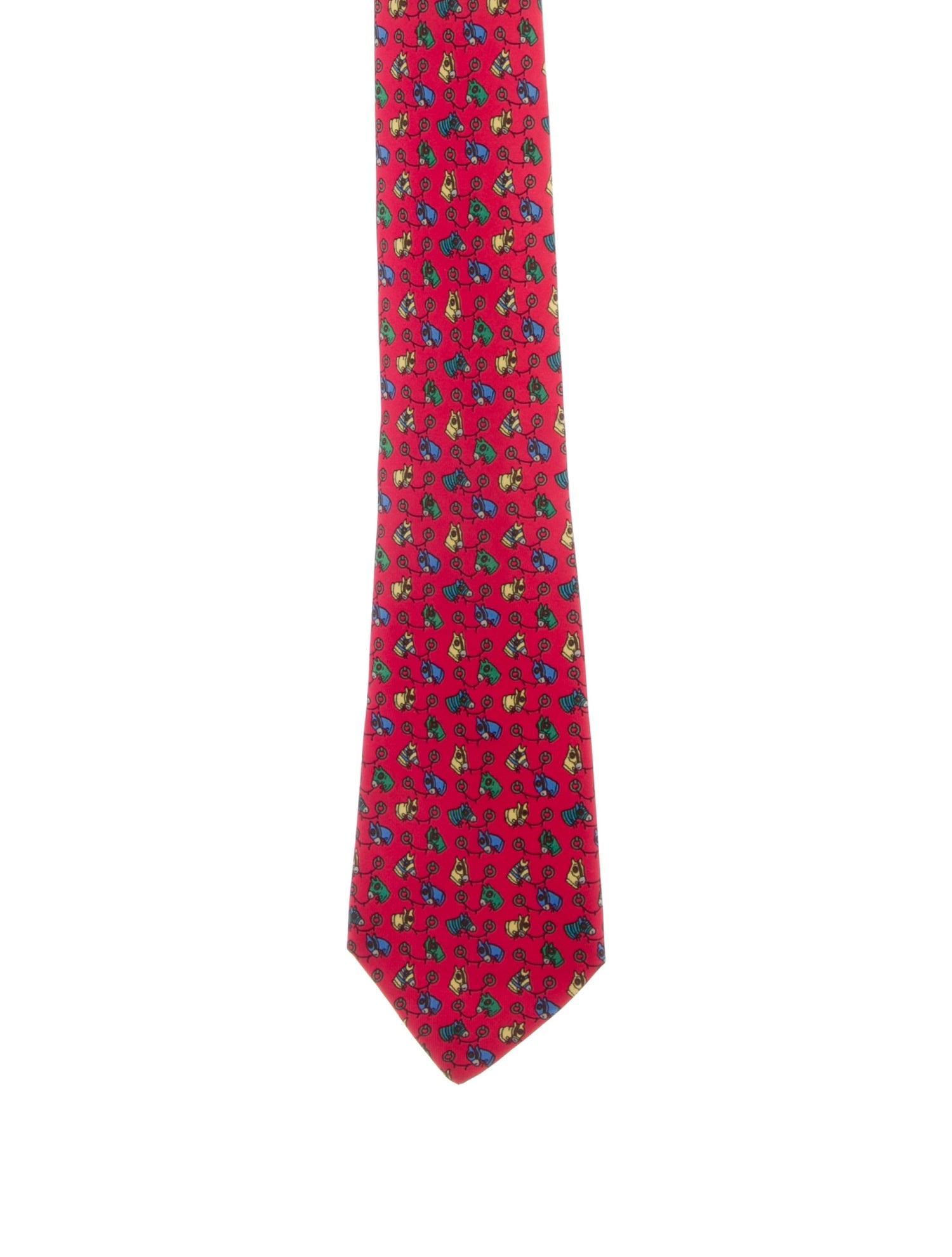 Hermès Red patterned tie w/ Tags - Red Ties, Suiting Accessories ...
