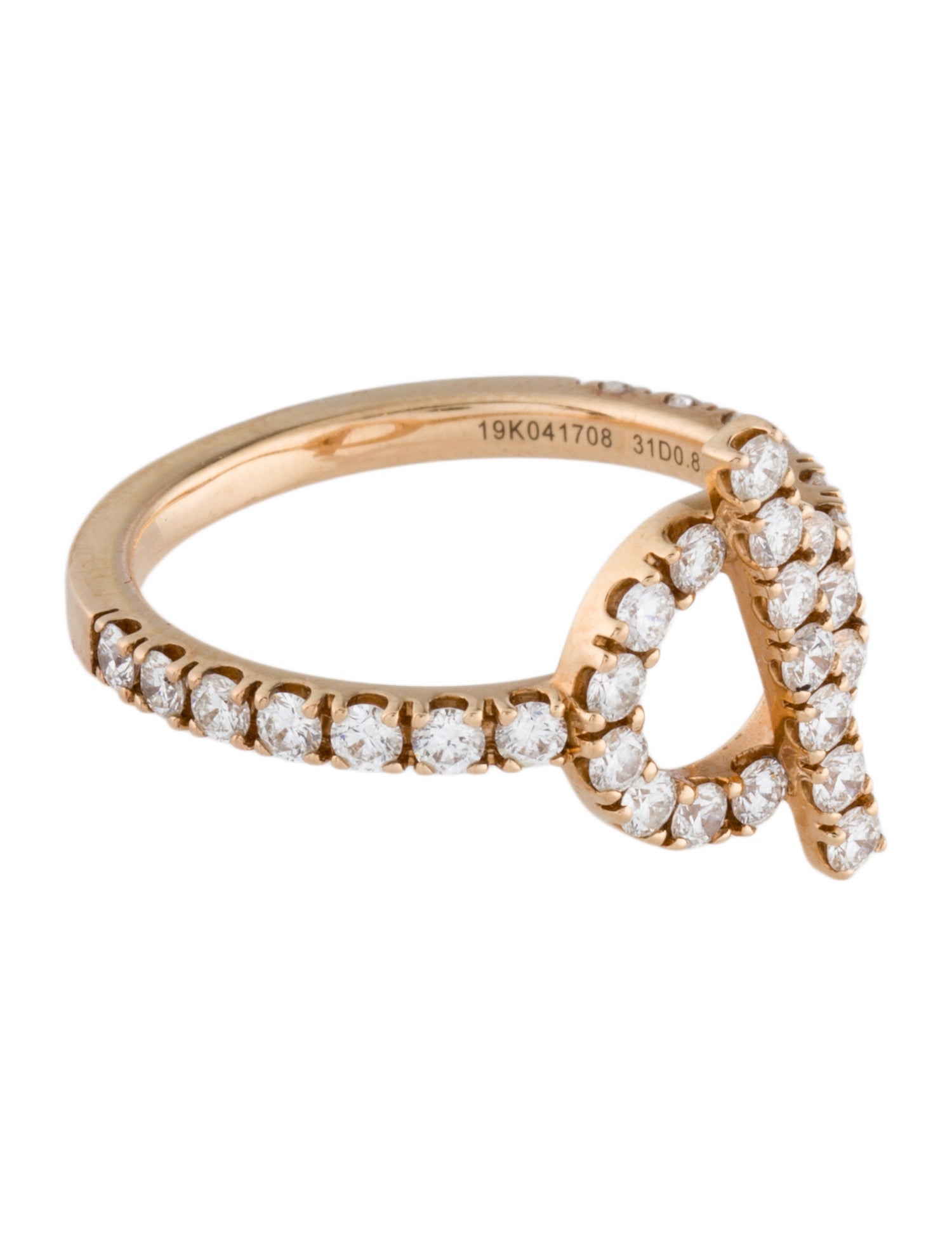 Hermès 18K Diamond Finesse Ring - 18K Rose Gold Cocktail Ring, Rings ...