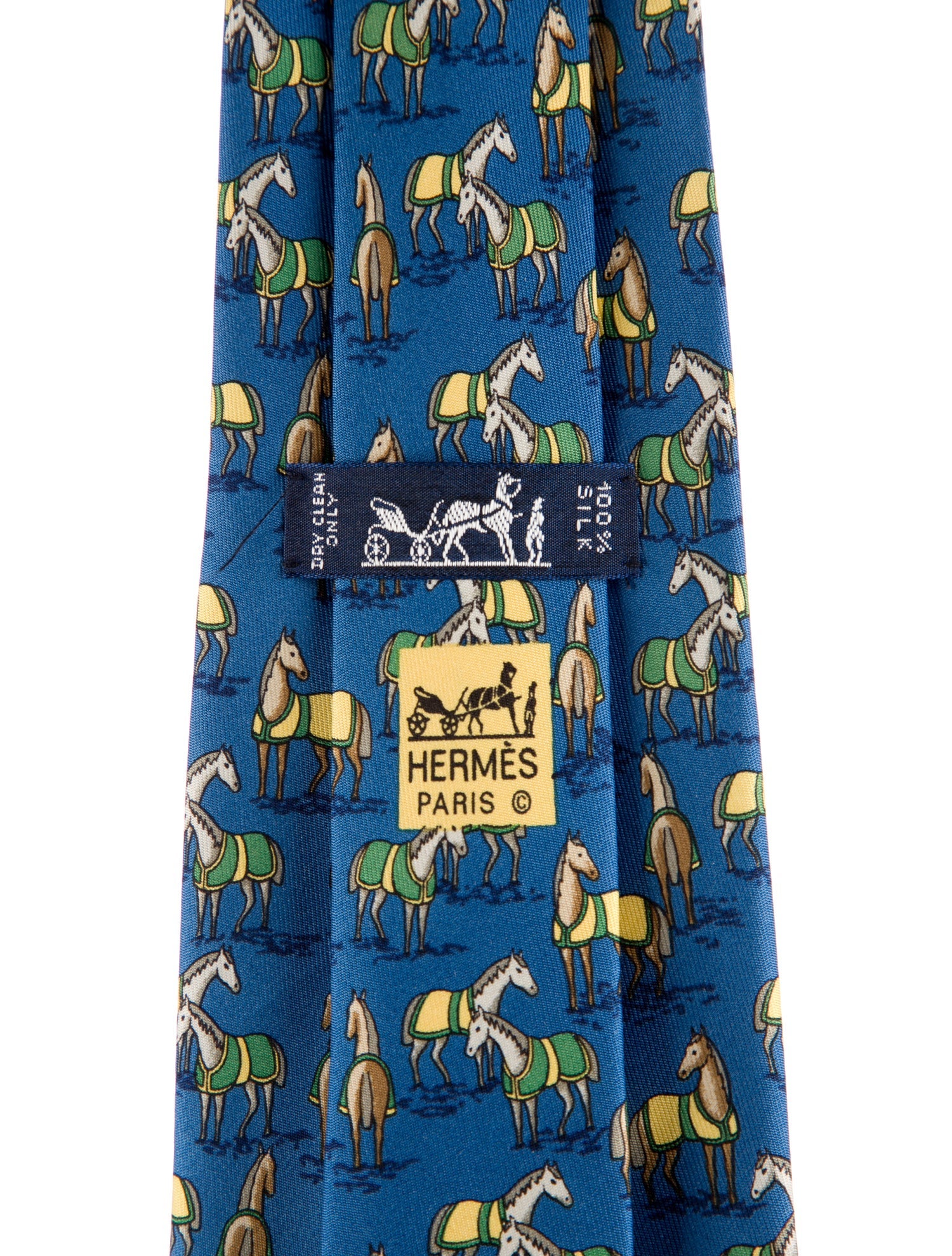 Hermès Silk Pattern Tie - Blue Ties, Suiting Accessories - HER716372 ...
