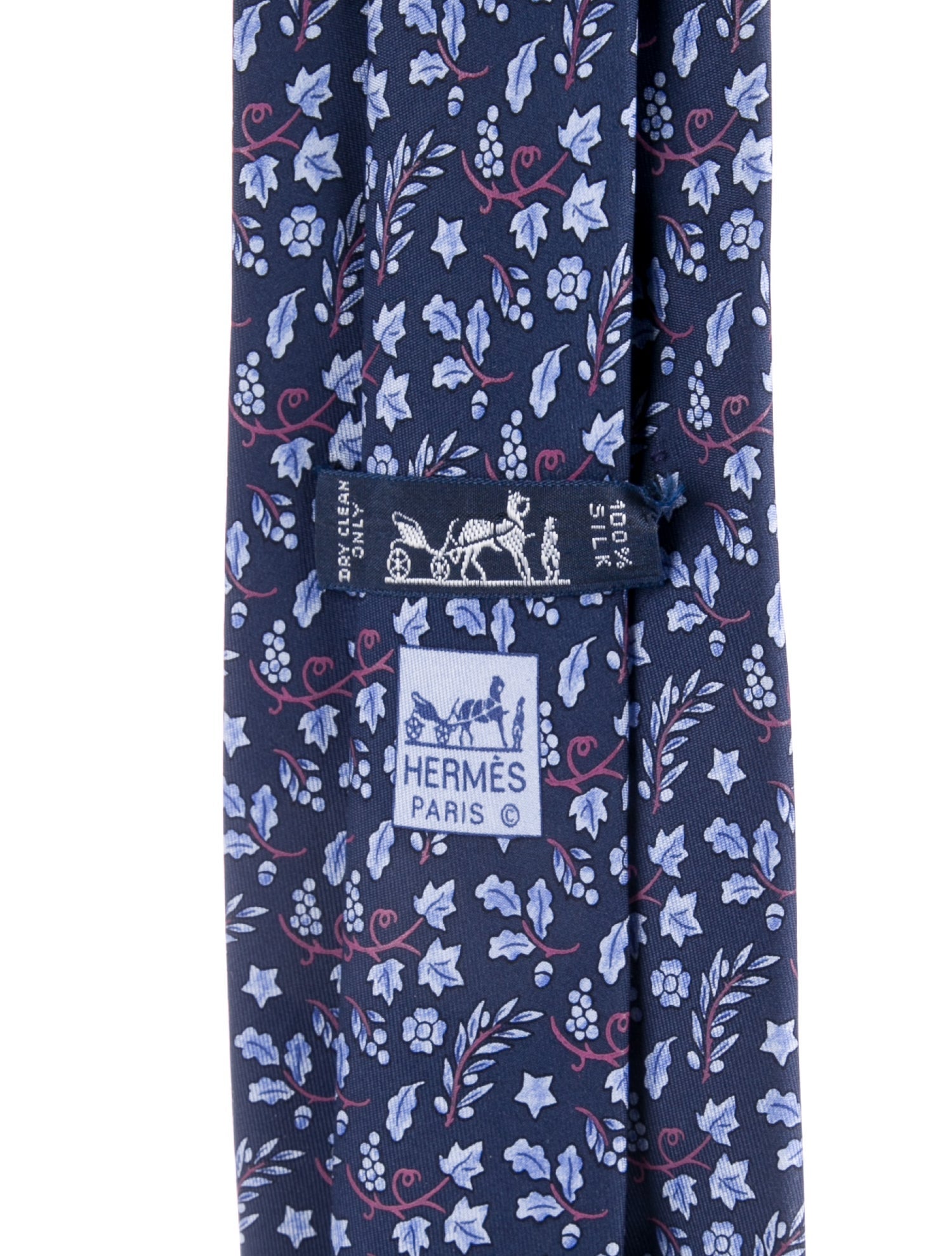 Hermès Silk pattern tie - Purple Ties, Suiting Accessories - HER728408 ...