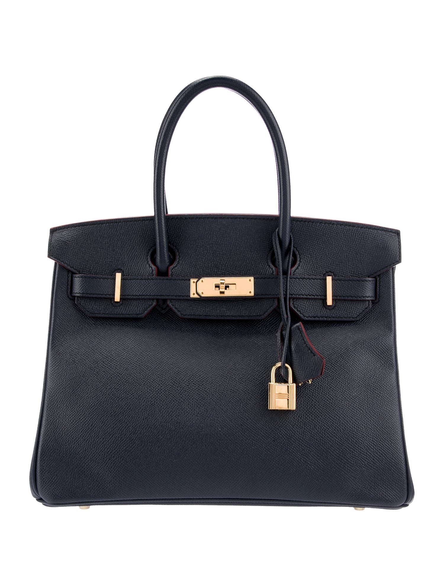 Hermès Epsom Contour Birkin 30 - Blue Handle Bags, Handbags - HER724890 ...