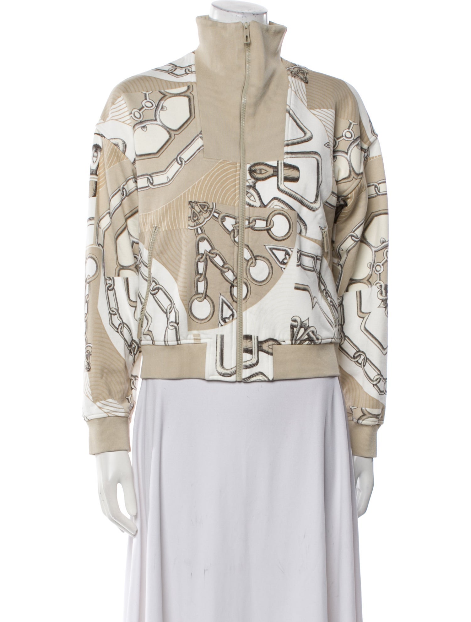 Hermès Printed Evening Jacket - Neutrals Jackets, Clothing - HER725305 ...