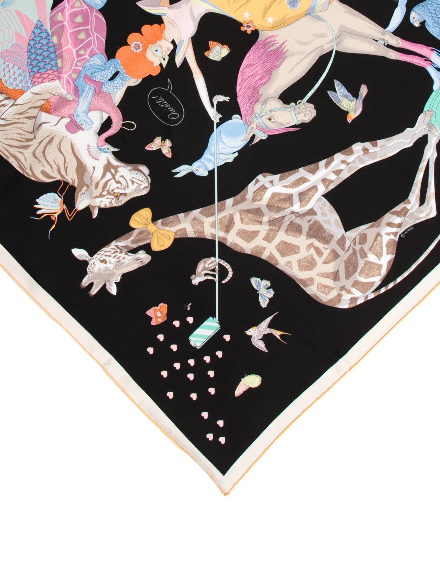 Hermès Story Silk Scarf - Black Scarves and Shawls, Accessories ...
