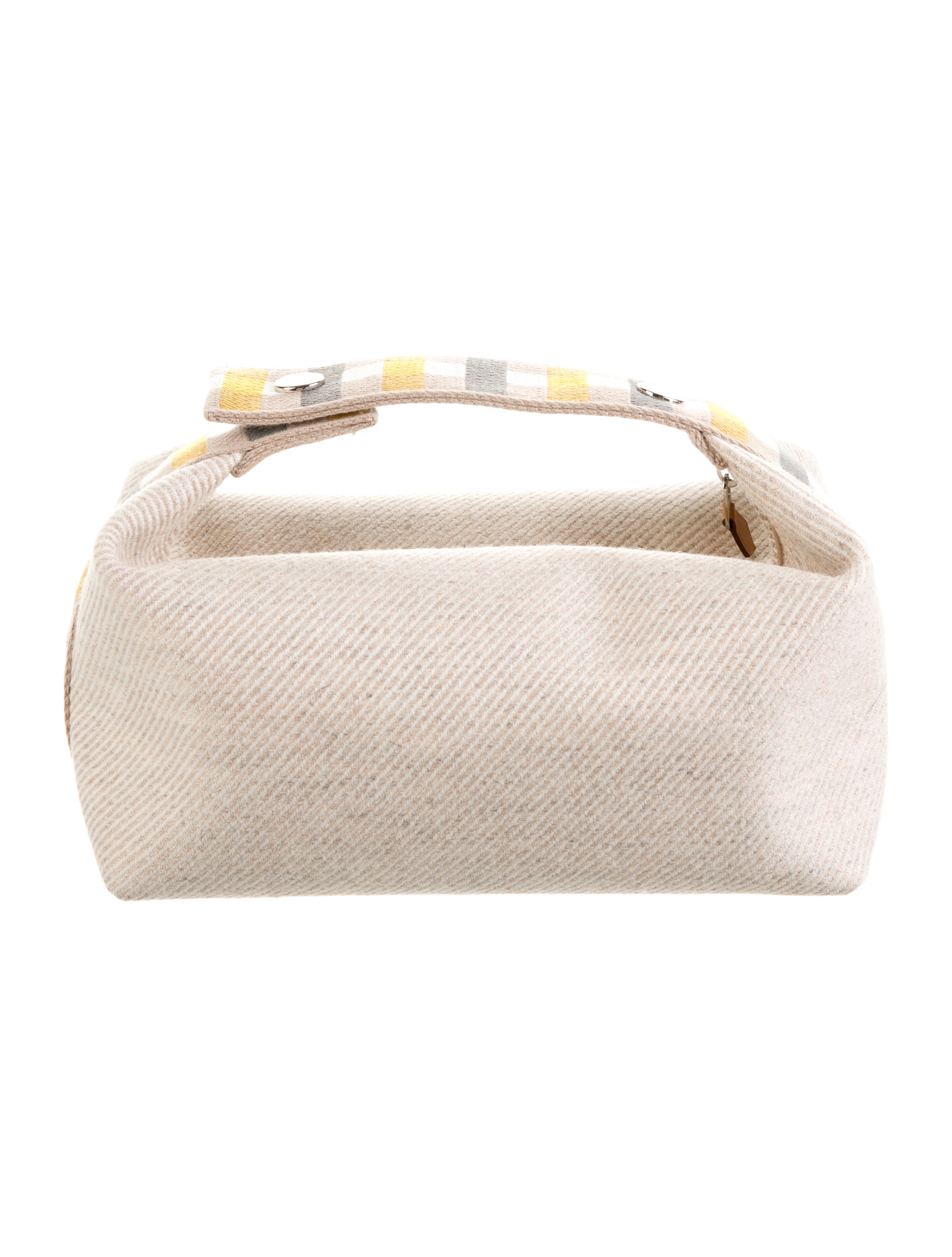 Hermès Small Au Carre Bride-A-Brac Travel Case - Neutrals Cosmetic Bags, Accessories - HER730687 ...