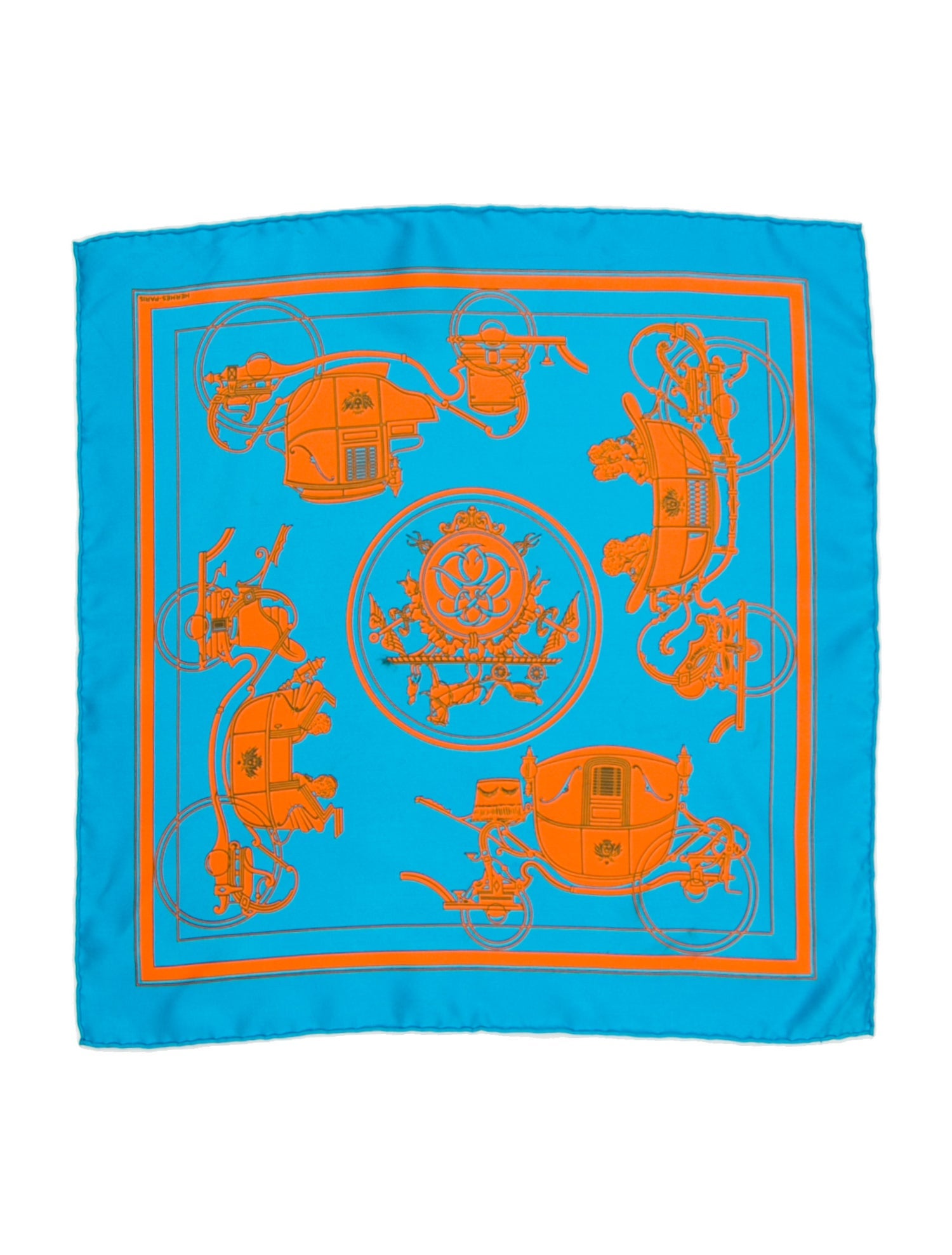 Hermès Ex-Libris Silk Scarf - Blue Scarves and Shawls, Accessories ...