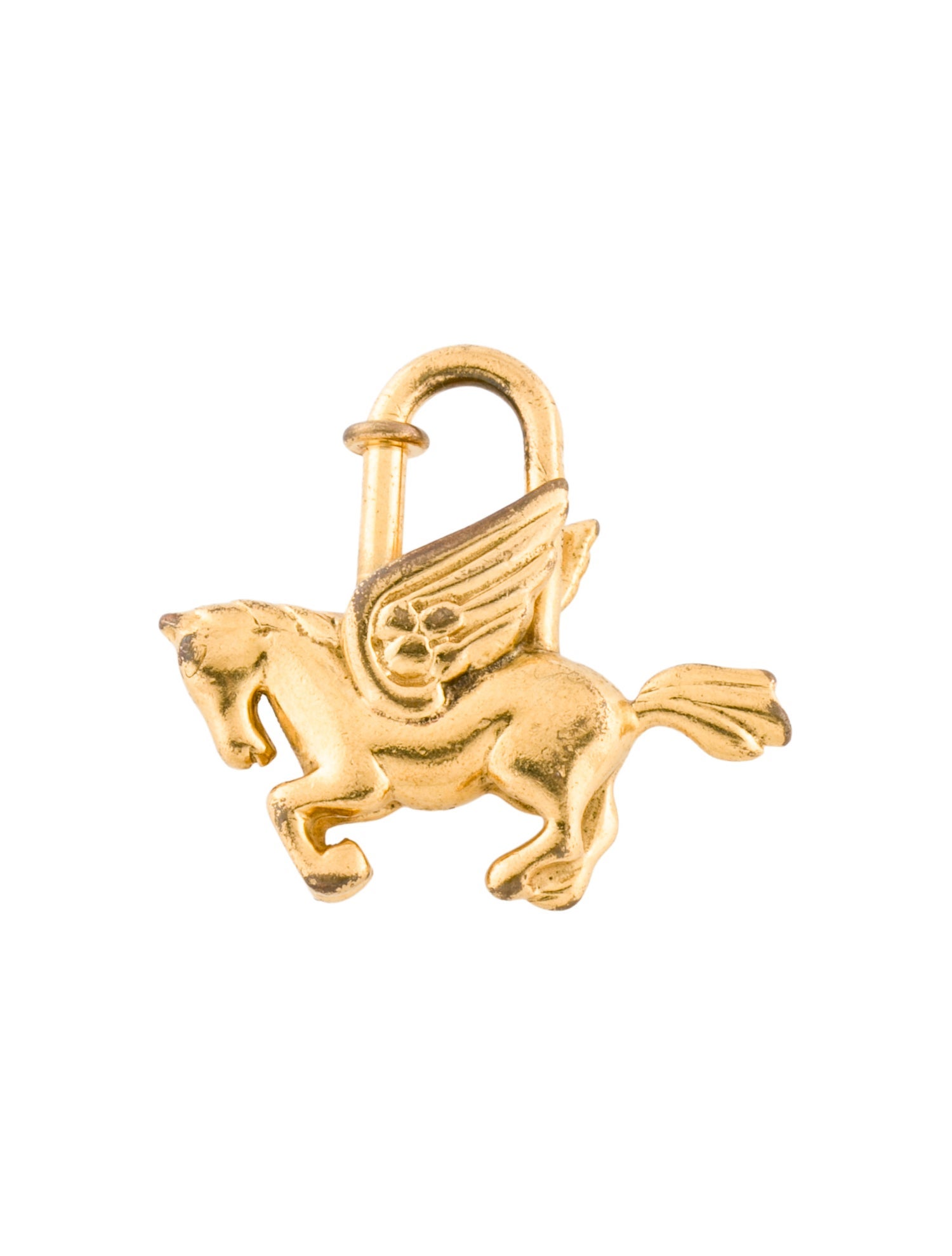 Hermès Vintage Pegasus Cadena Lock Charm - 18K Yellow Gold-Plated ...
